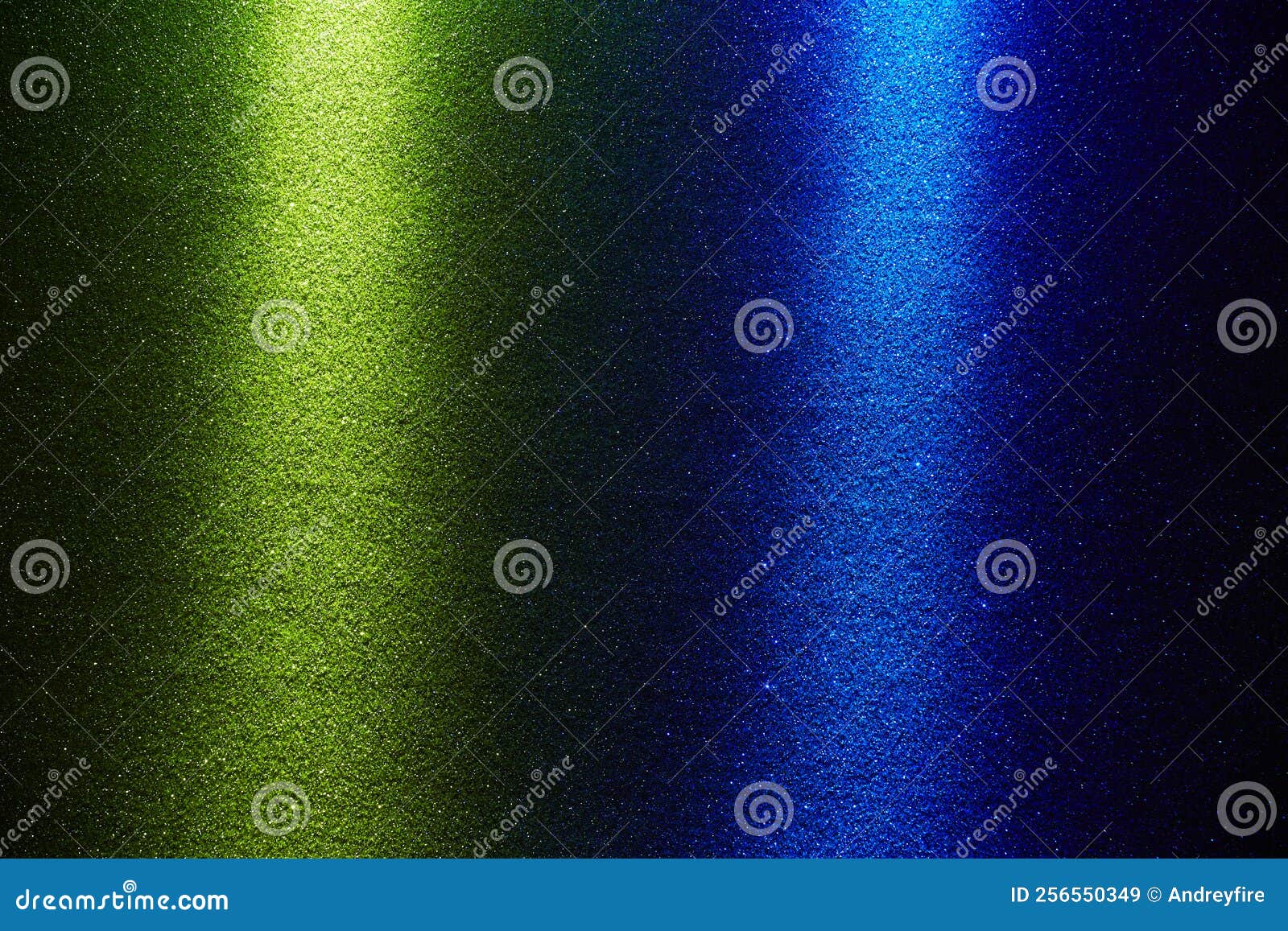 On a Black Background, Vertical Rays of Blue and Yellow Light Stock ...
