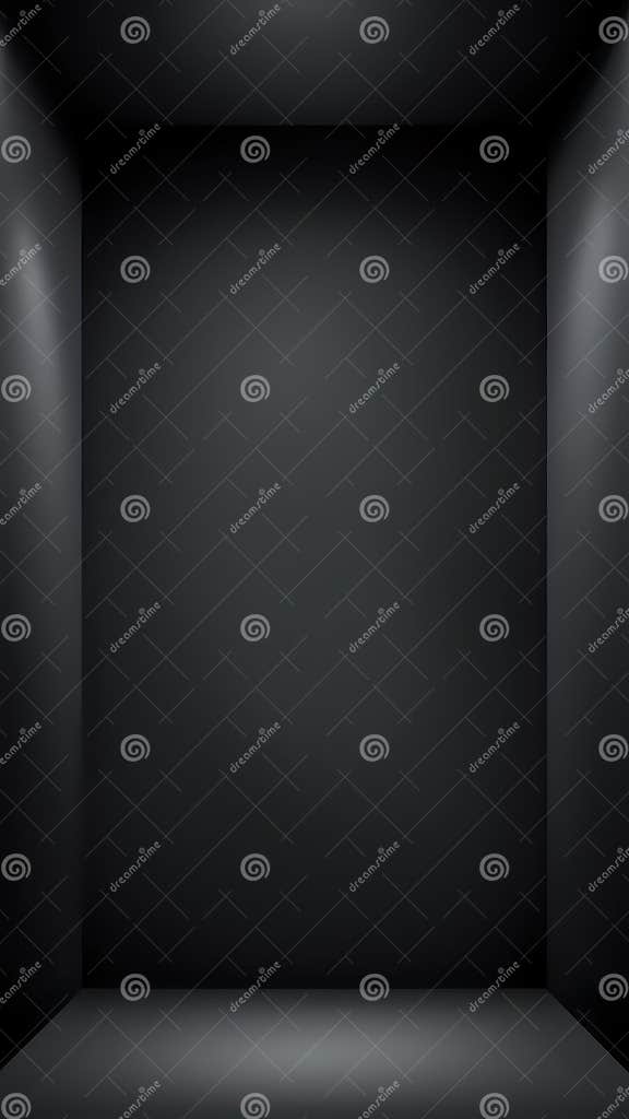 Black Background with a Vignette Effect Providing a Deep, Dark Visual ...