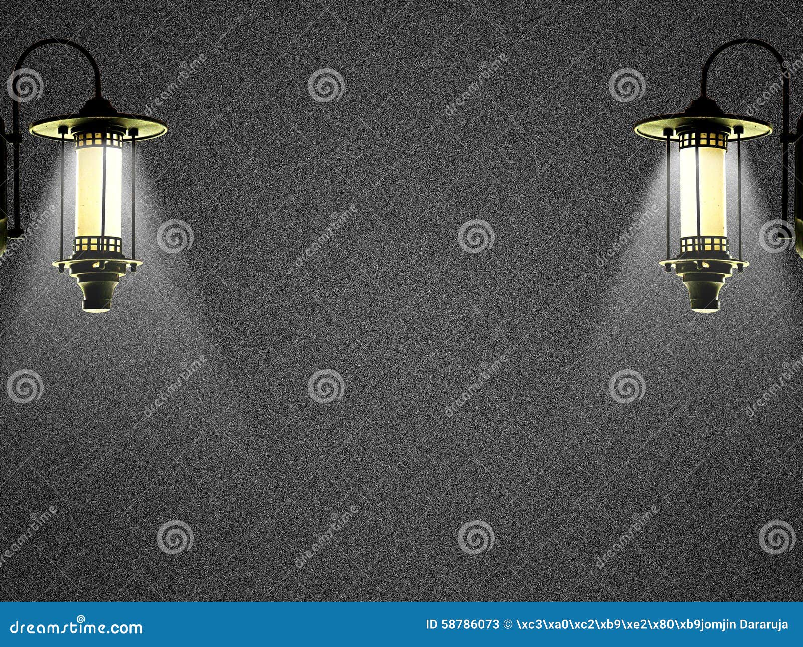 Black Background and Vintage Lamp Stock Image - Image of black, brown ...