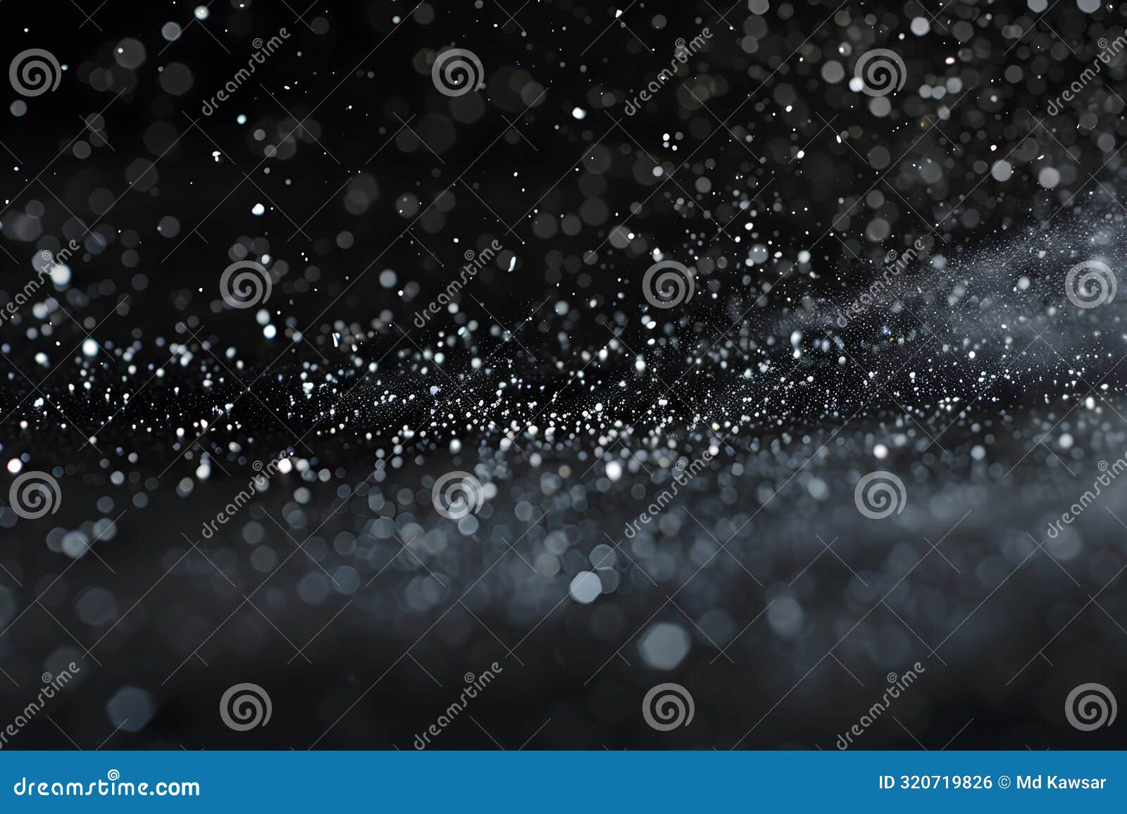 Black Background with White Dust Particles Stock Illustration ...