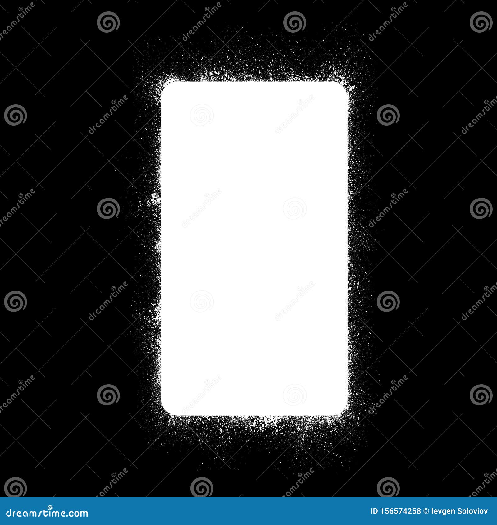 White Grunge Rectangle Frame Background Stock Vector - Illustration of ...