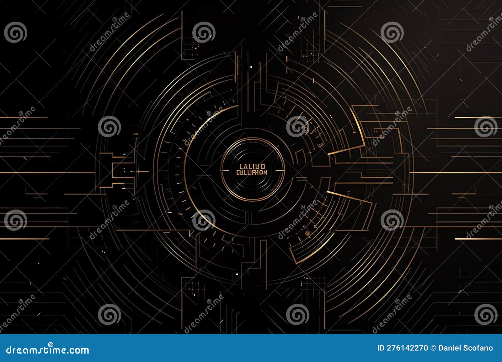 Black Backgrounds with Futuristic Elements, Graphic Design. Generative ...