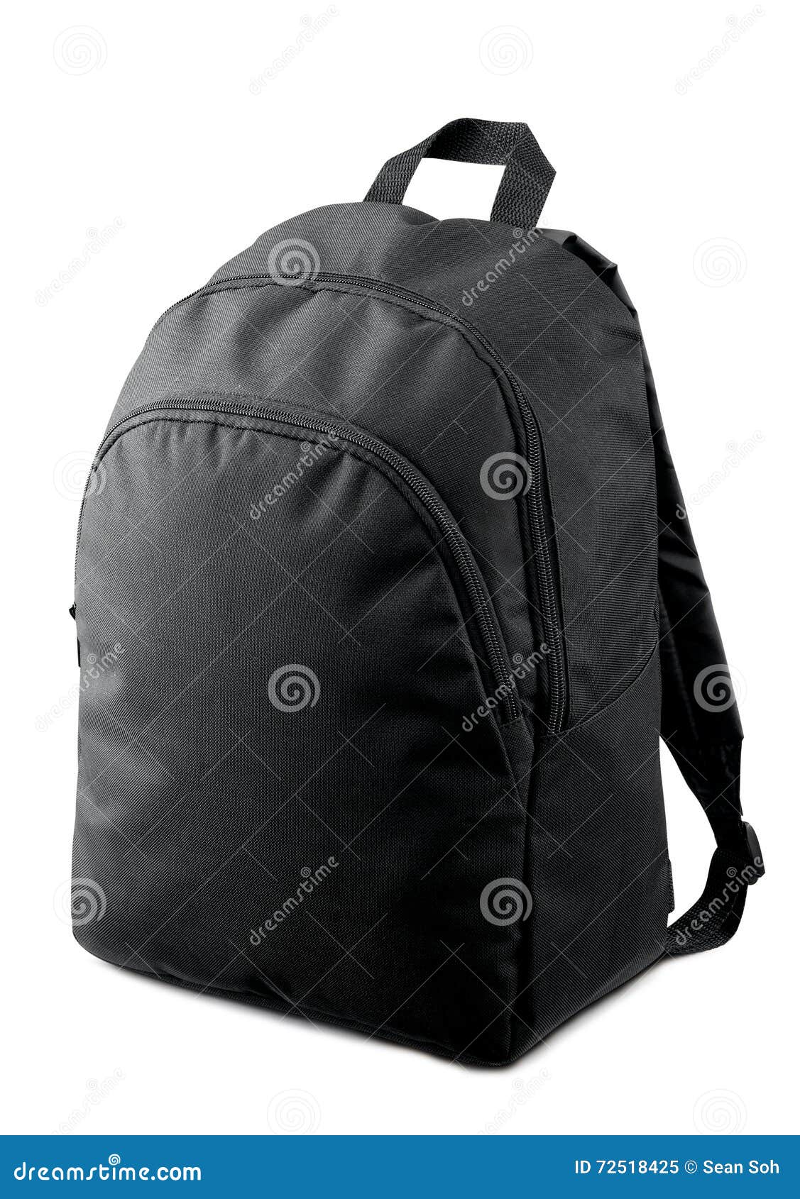 Black Backpack with Handle stock image. Image of full - 72518425