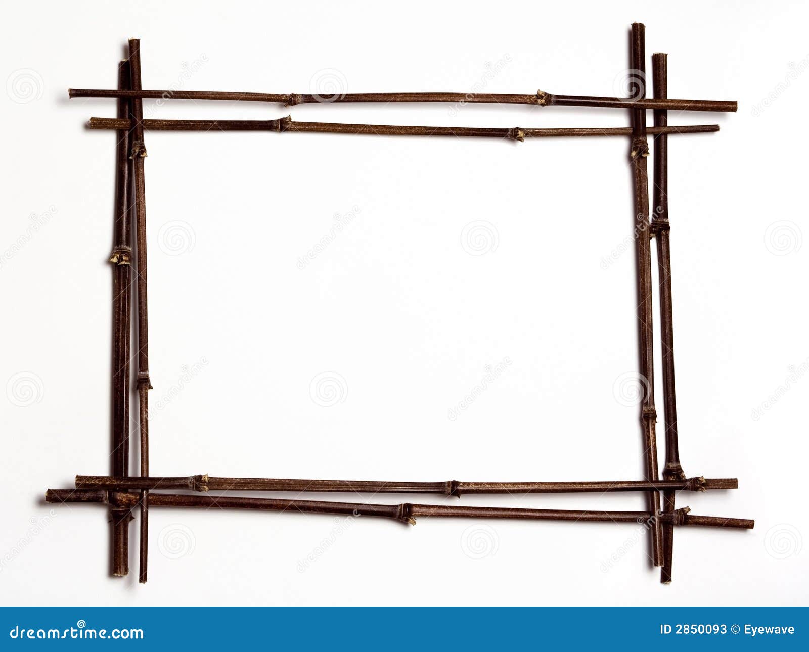 Black Bamboo Frame W/copyspac Stock Image - Image of arrangement, brown ...