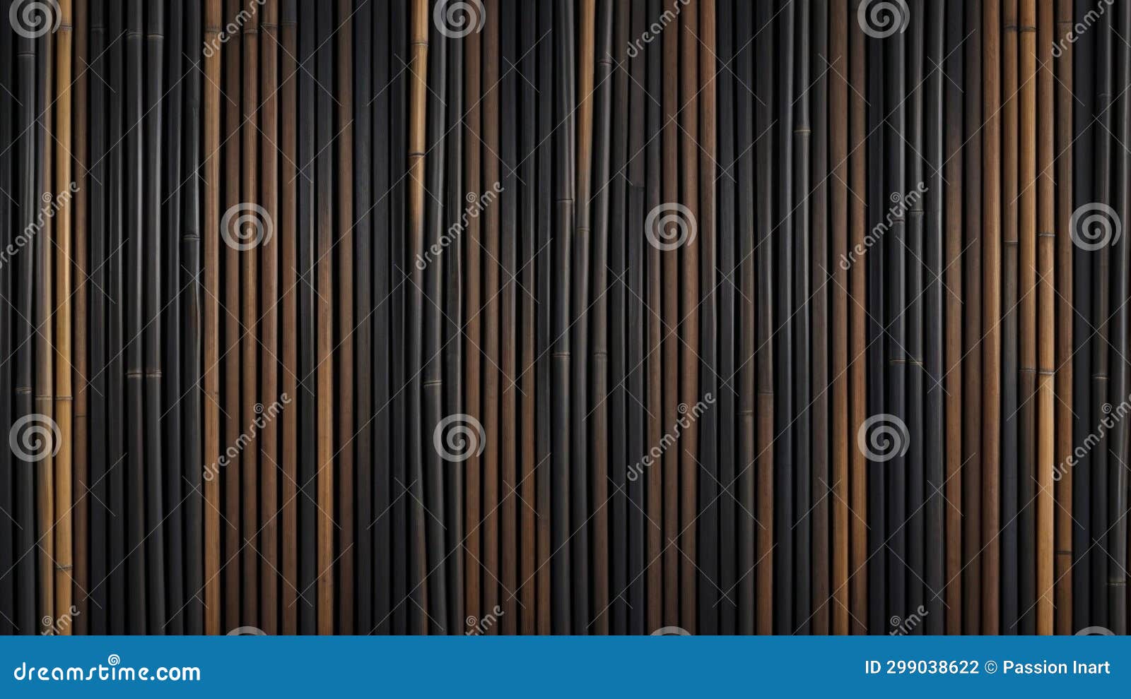 Black Bamboo Slat Wide Texture Background Stock Illustration ...