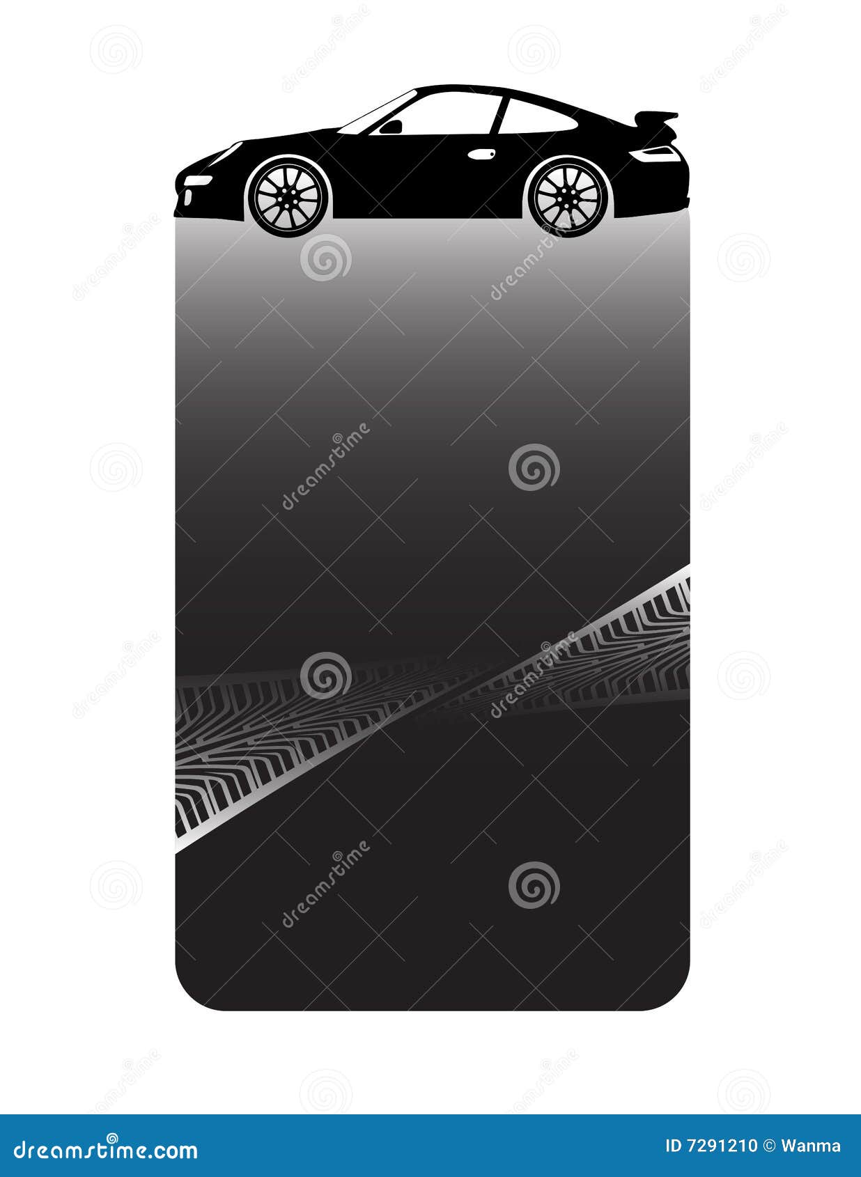 Black banner stock vector. Illustration of auto, graphic - 7291210