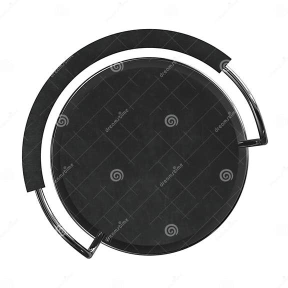 Black bar stool top view stock illustration. Illustration of view ...