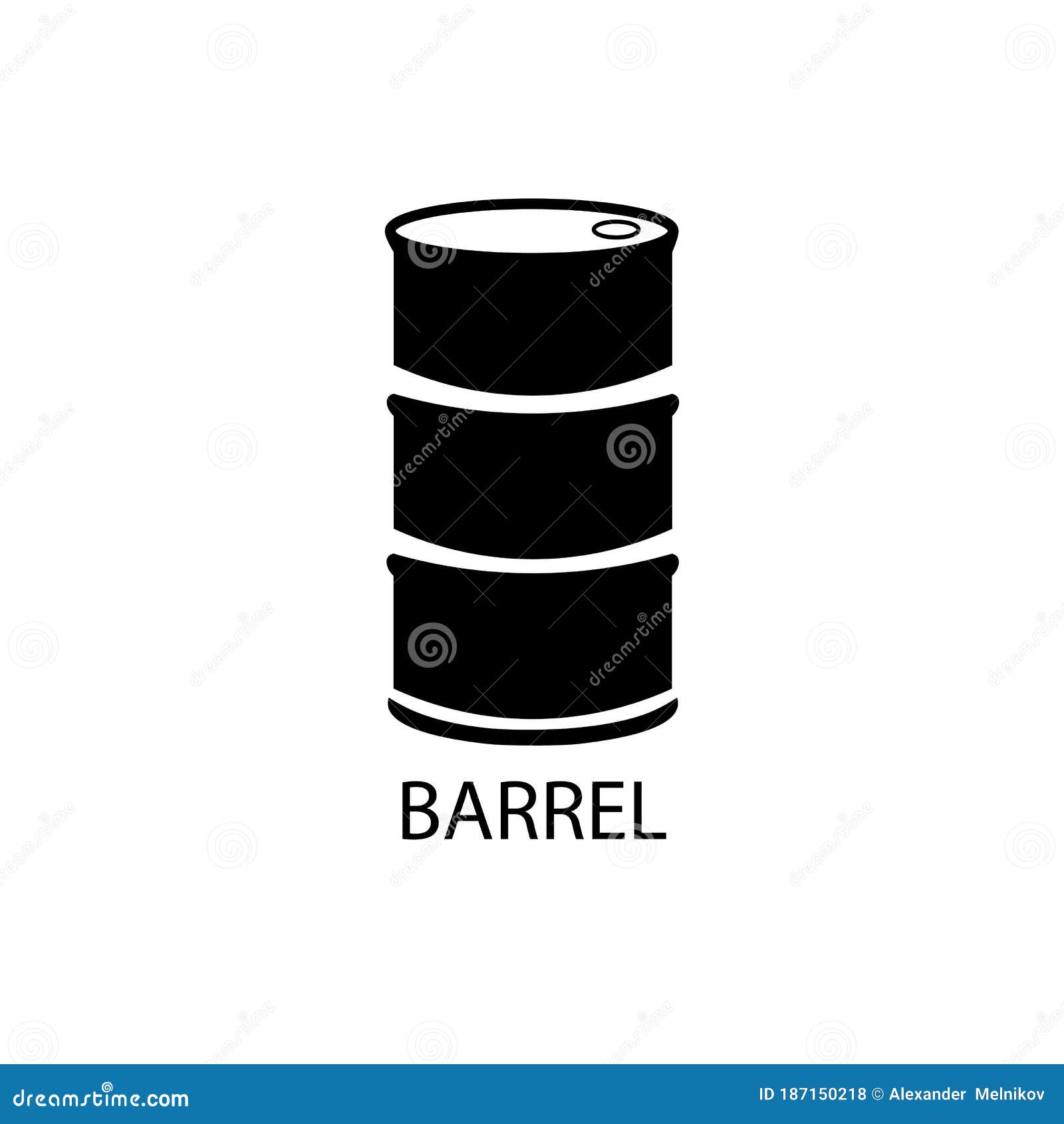 Black Barrel Sign Icon. Vector Illustration Eps 10 Stock Illustration ...