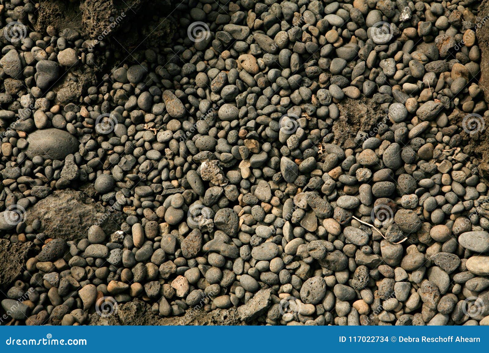 Basalt Pebbles Forming Black Sand on Maui, Hawaii Stock Photo - Image ...