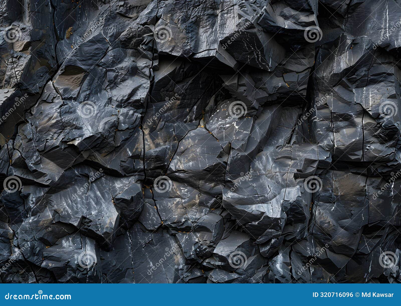 Black Basalt Rock Texture - Ancient Cliff Face Stock Illustration ...