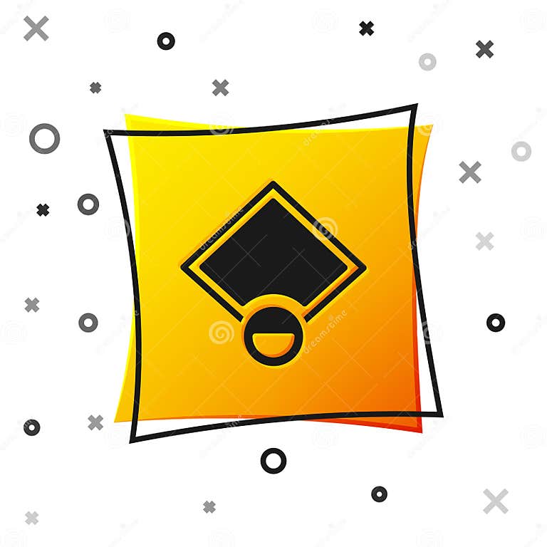 Black Baseball Field Icon Isolated on White Background. Baseball Map ...