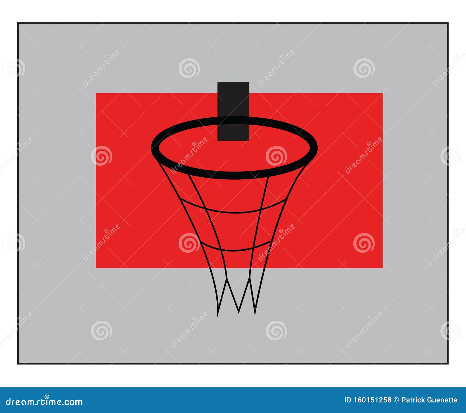 Basketball Ring Vector or Color Illustration Stock Vector ...