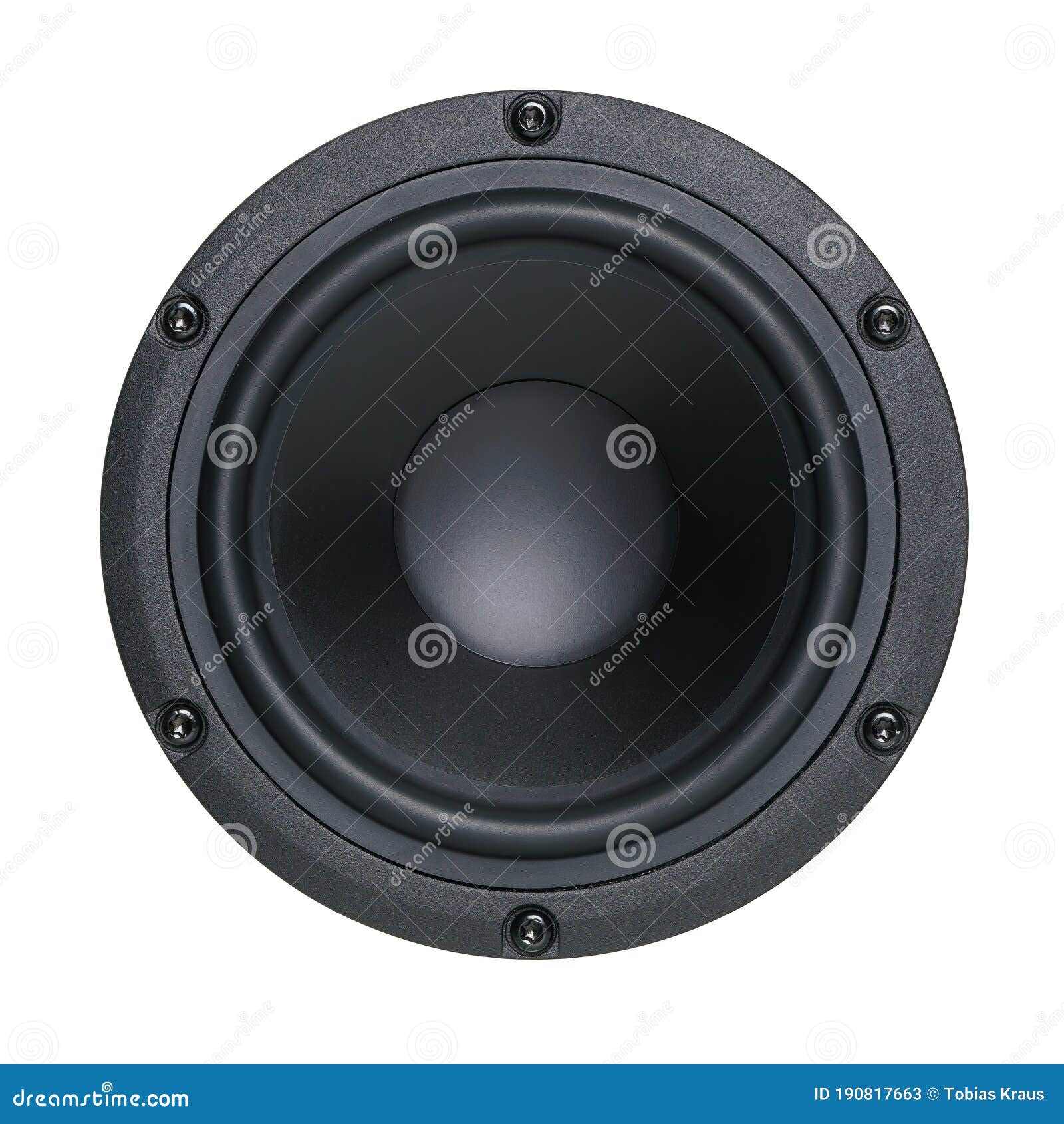 A Black Bass Speaker Membrane Stock Image - Image of loudspeaker ...