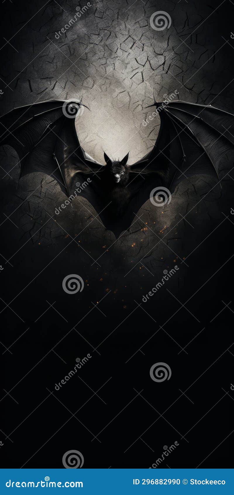 Black Bat Concept Art Explosive Pigmentation for Mobile Lock Screen ...