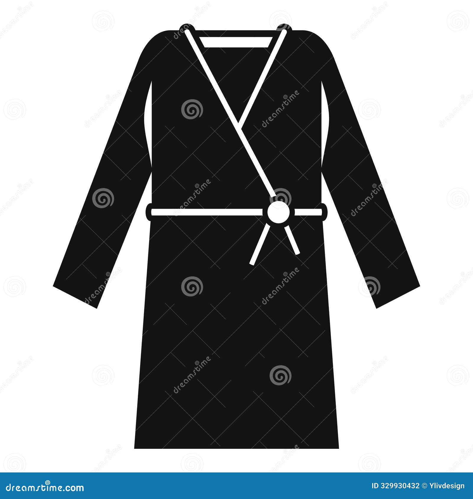 Black Bathrobe Icon, Simple Style Stock Vector - Illustration of home ...