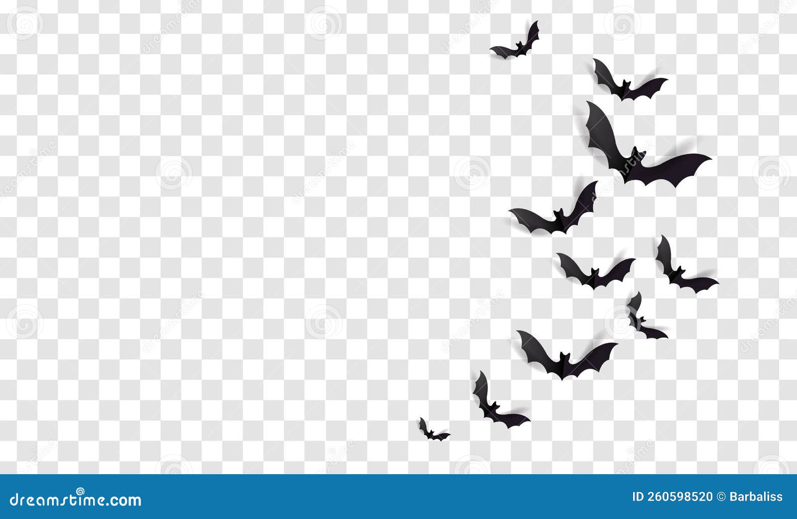 Black Bats Vector Silhouettes Set | CartoonDealer.com #61114163