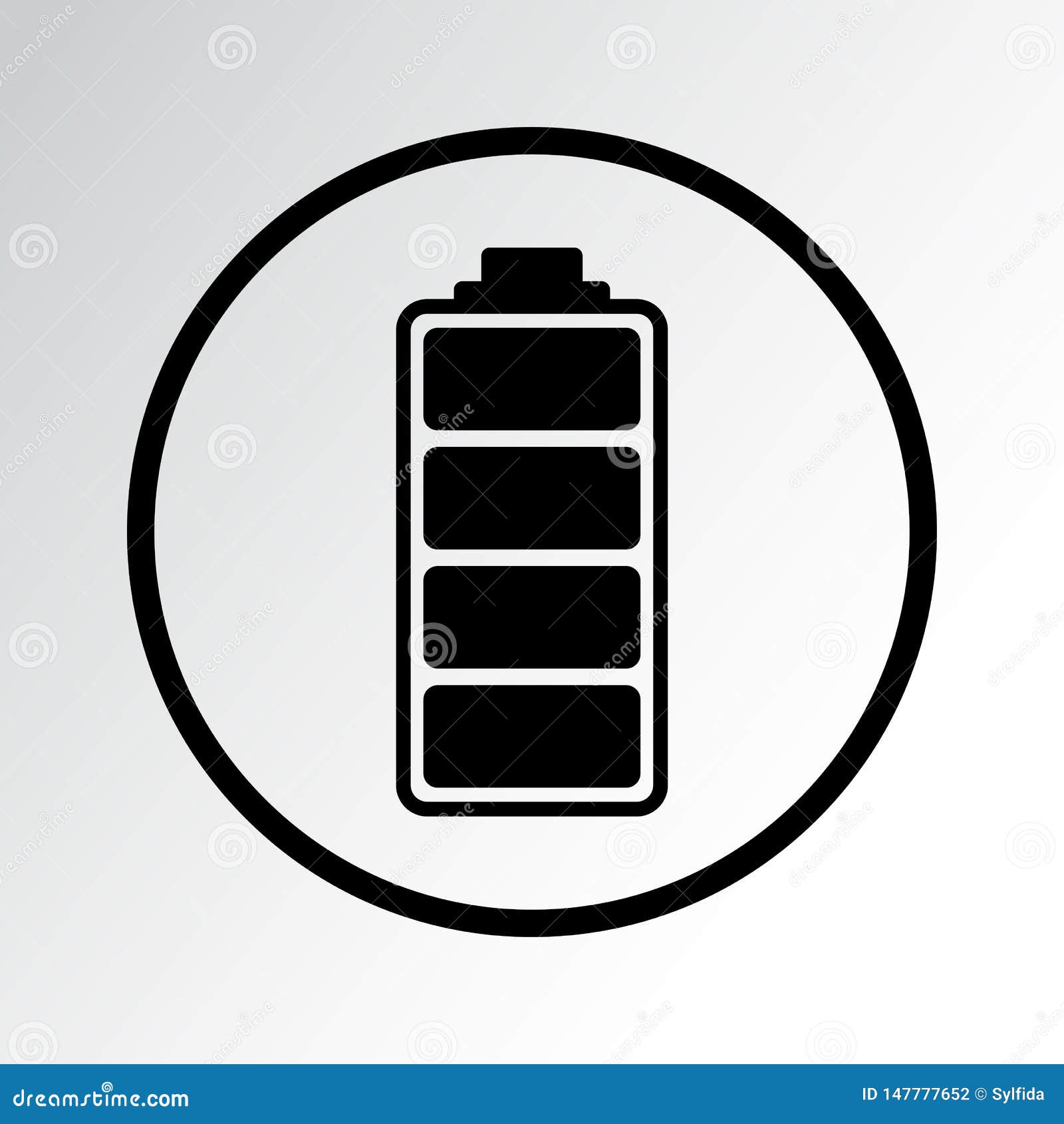 Black Battery Icon. Vector Illustration Stock Illustration ...
