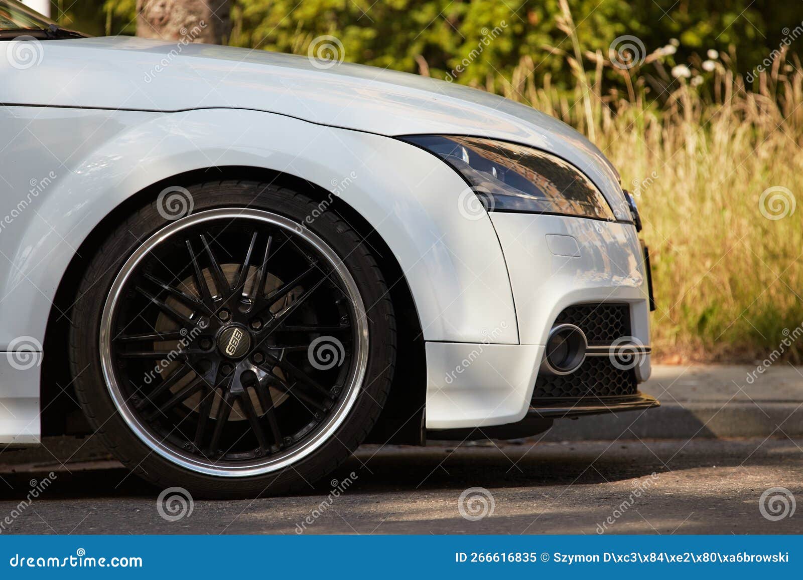 Black BBS rims on Audi TT editorial image. Image of black - 266616835