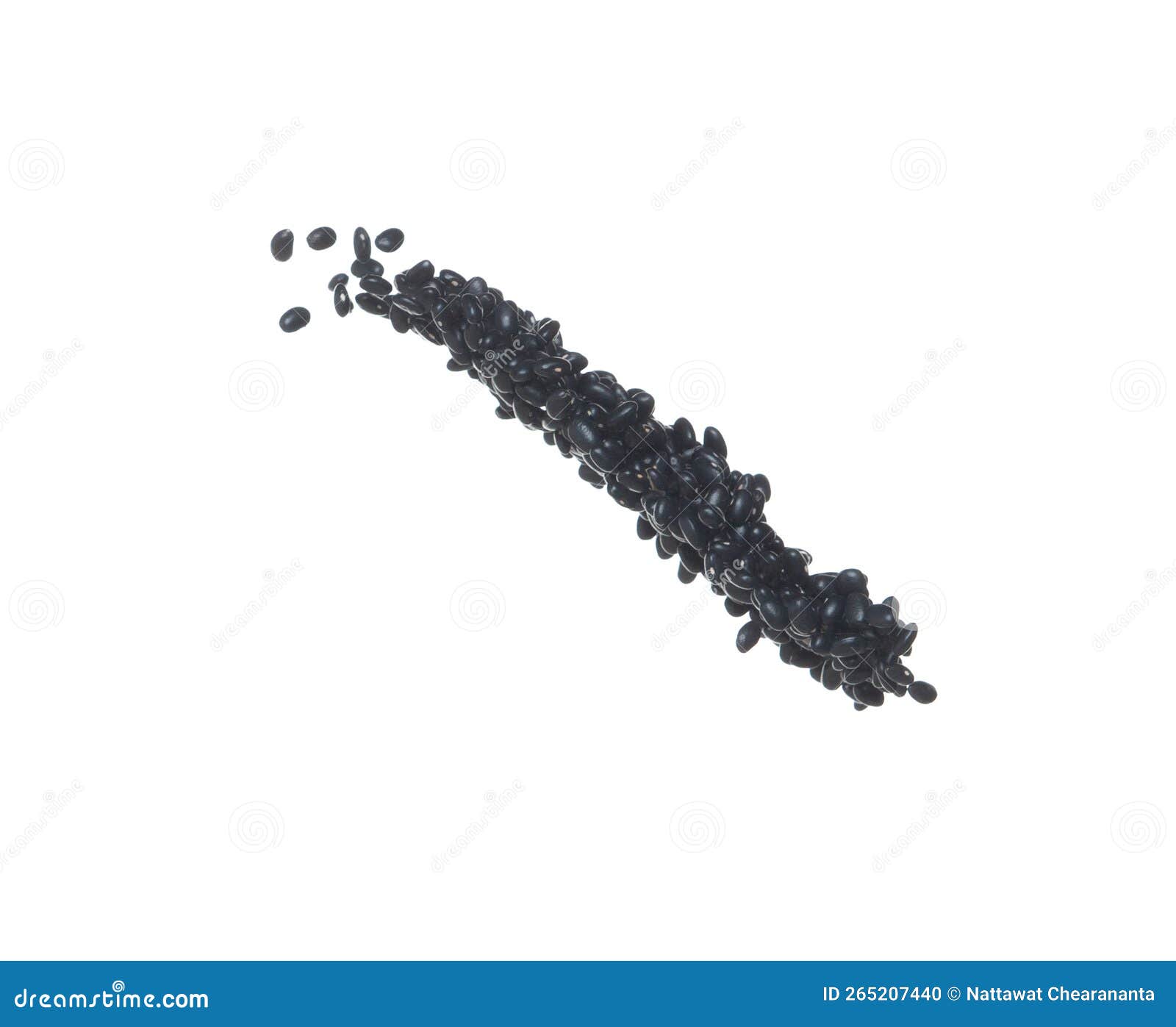 Black Bean Flying Explosion, Black Grain Beans Explode Abstract Cloud ...
