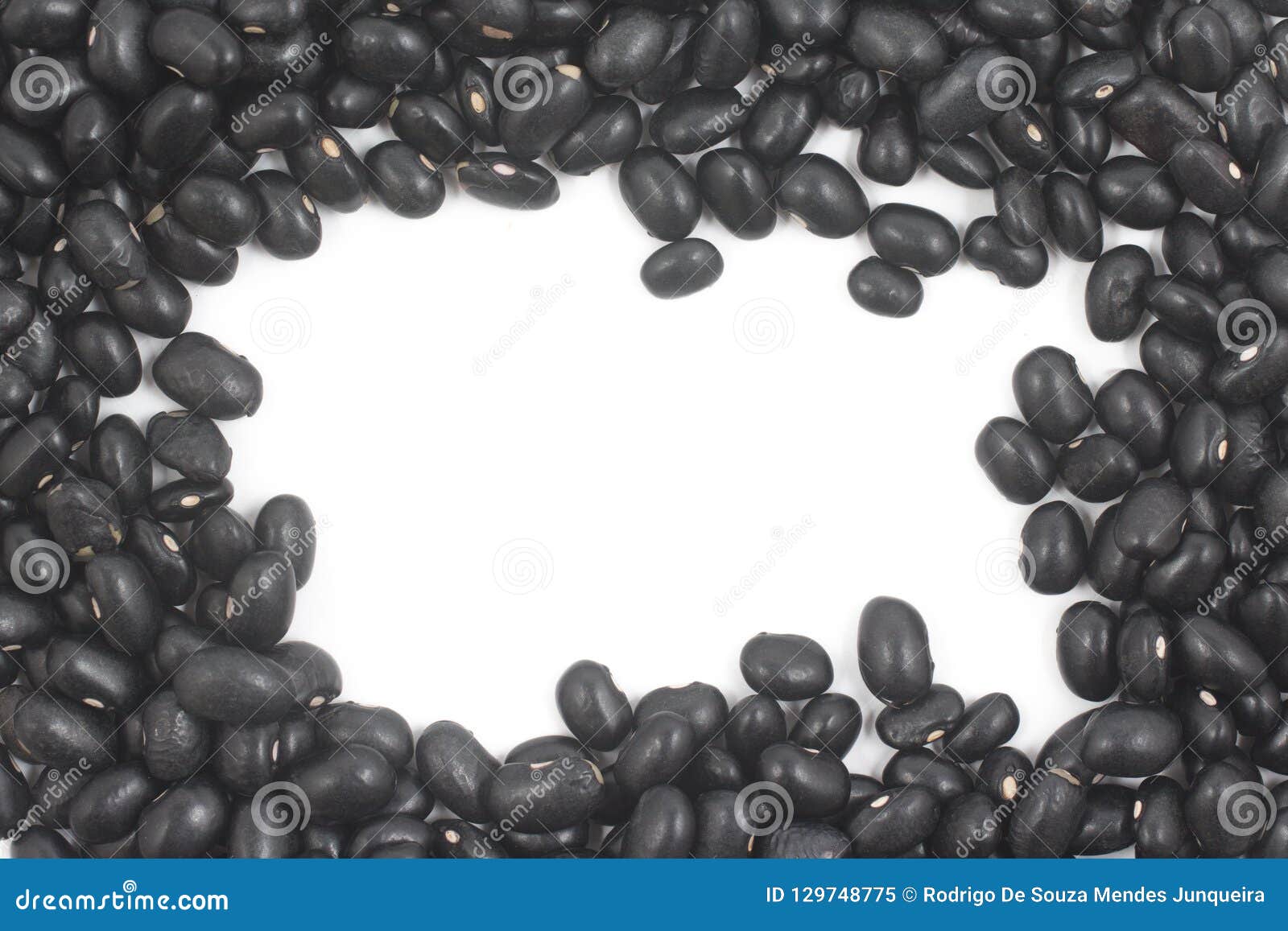 Black Bean Frame stock image. Image of healthy, bean - 129748775