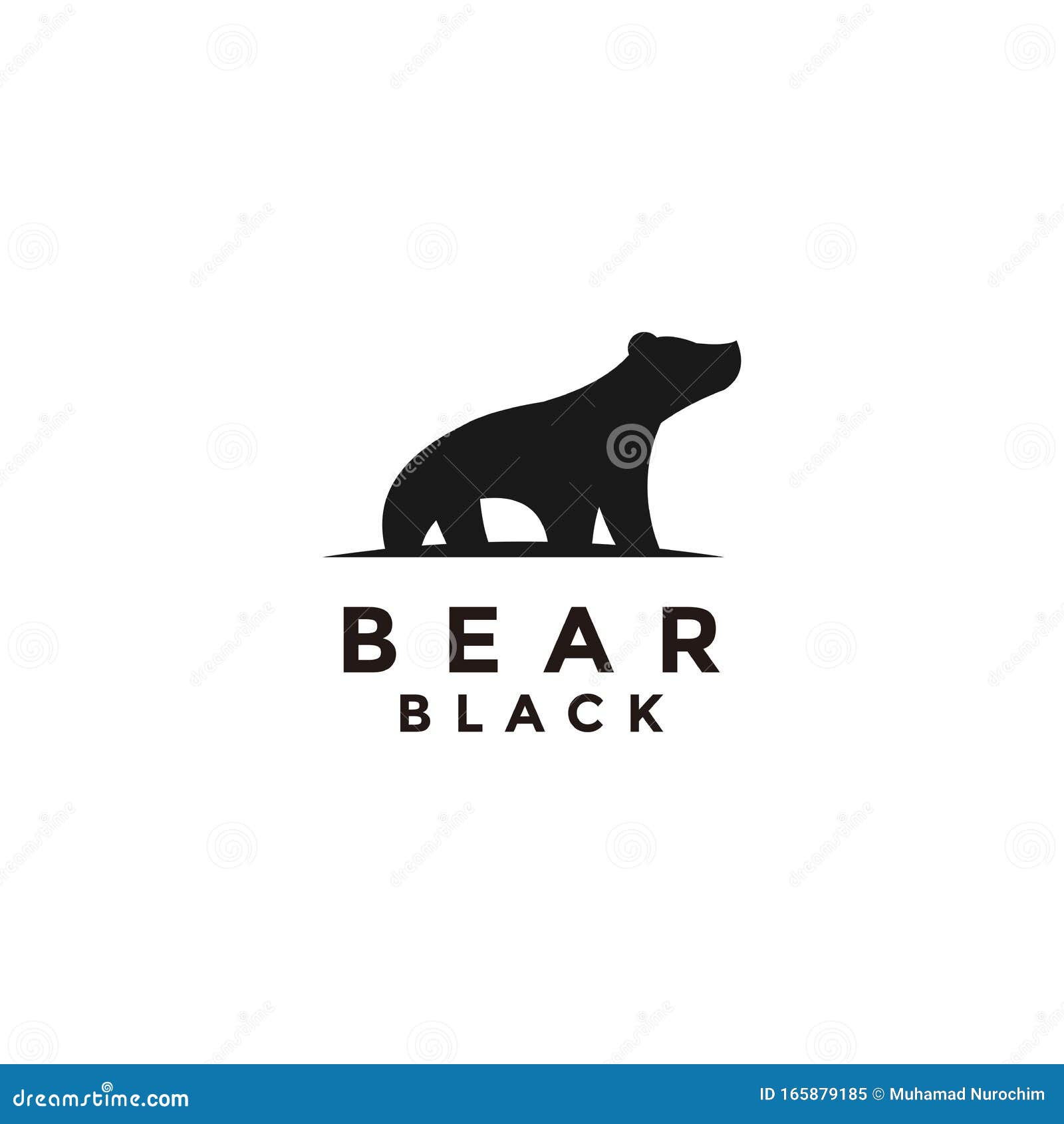 Black Bear Logo Icon Designs Stock Vector - Illustration of cartoon ...