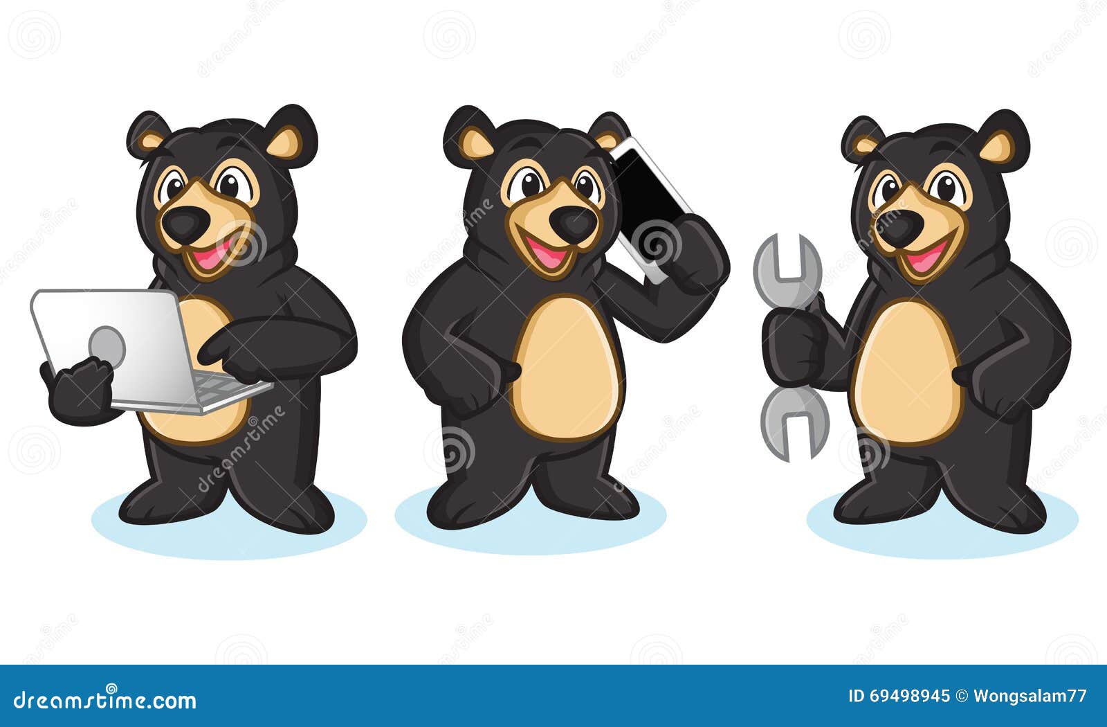 Bear Mechanics Repairing The Car Dot-to-dot Picture Puzzle And Coloring ...