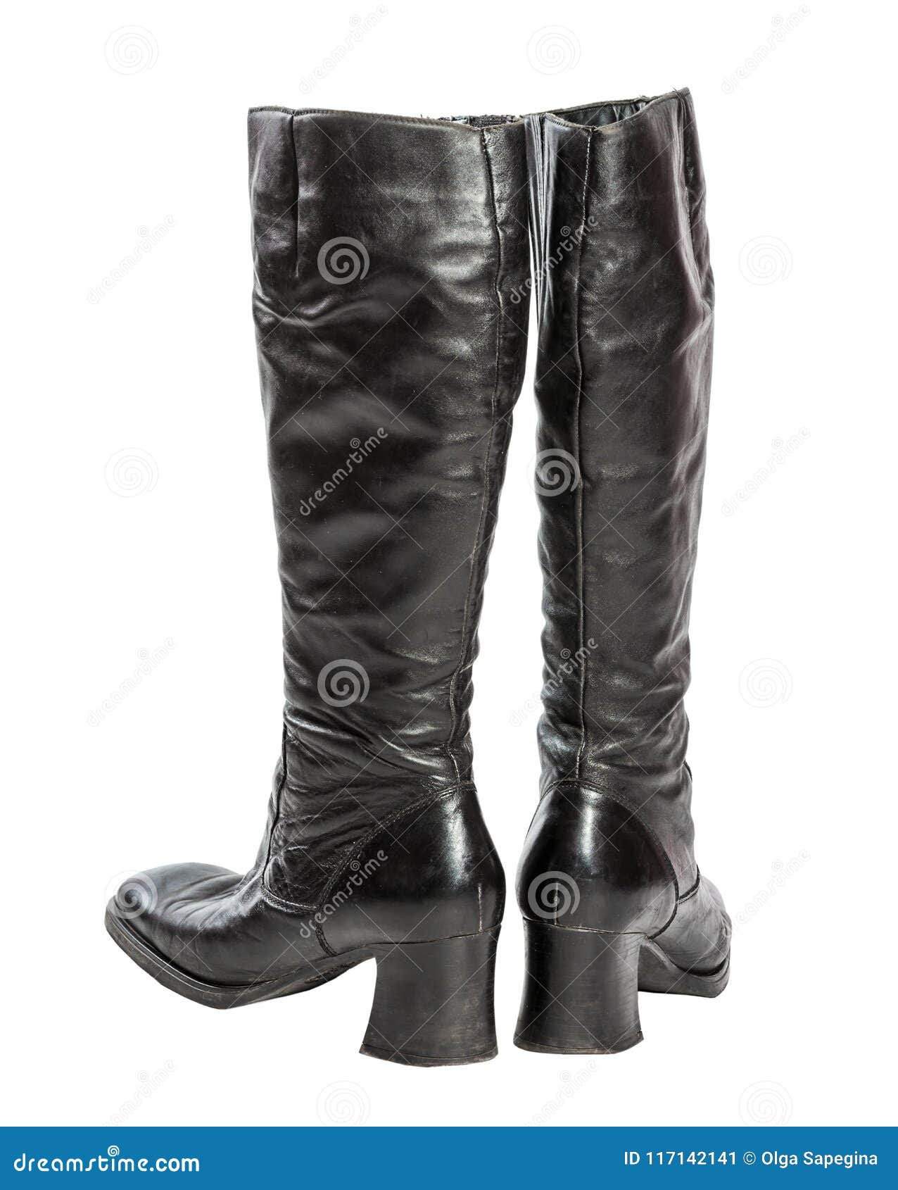 Modern leather boots stock image. Image of strap, background - 117142141