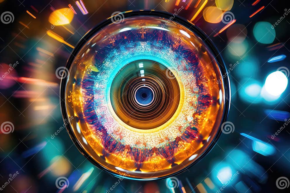 Modern Effect Background Beautiful Round Bright Design Blue Shine ...
