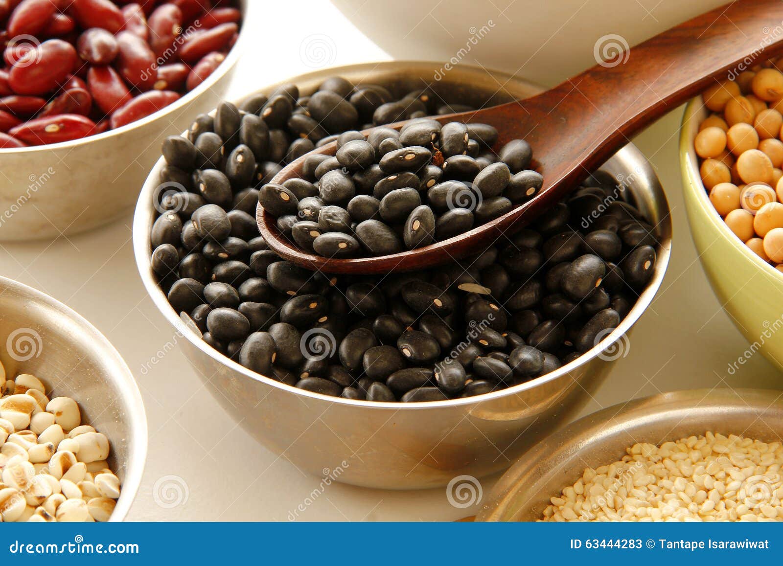 Black beens stock image. Image of closeup, lentil, agriculture - 63444283