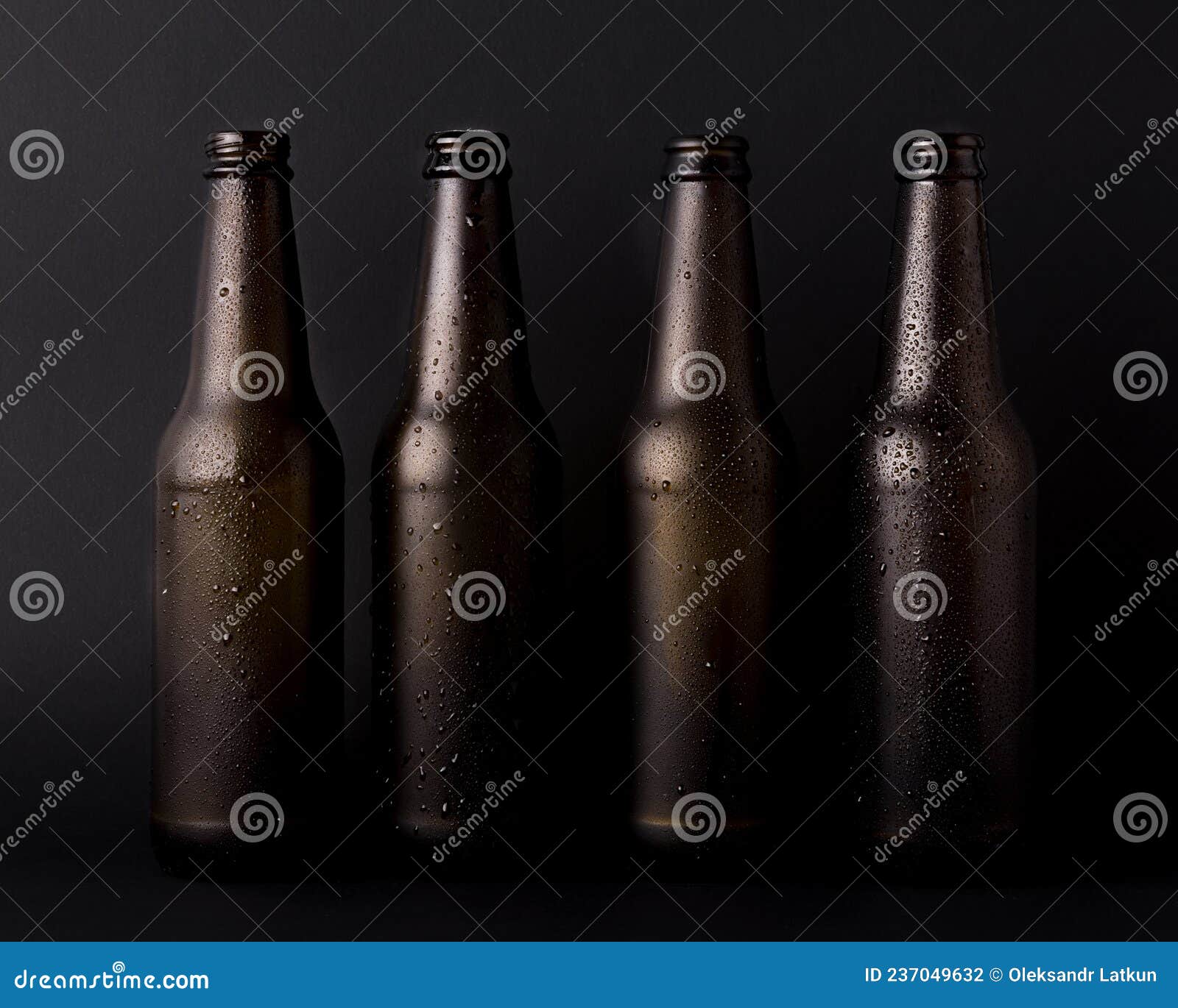 Black Beer Bottles Line. High Quality Photo Stock Photo - Image of ...