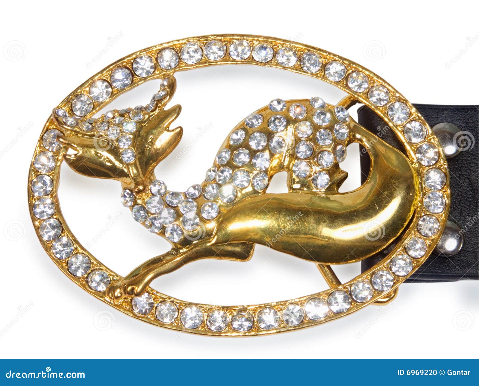 Black Belt with Decorative Buckle Stock Photo - Image of isolated, skin ...