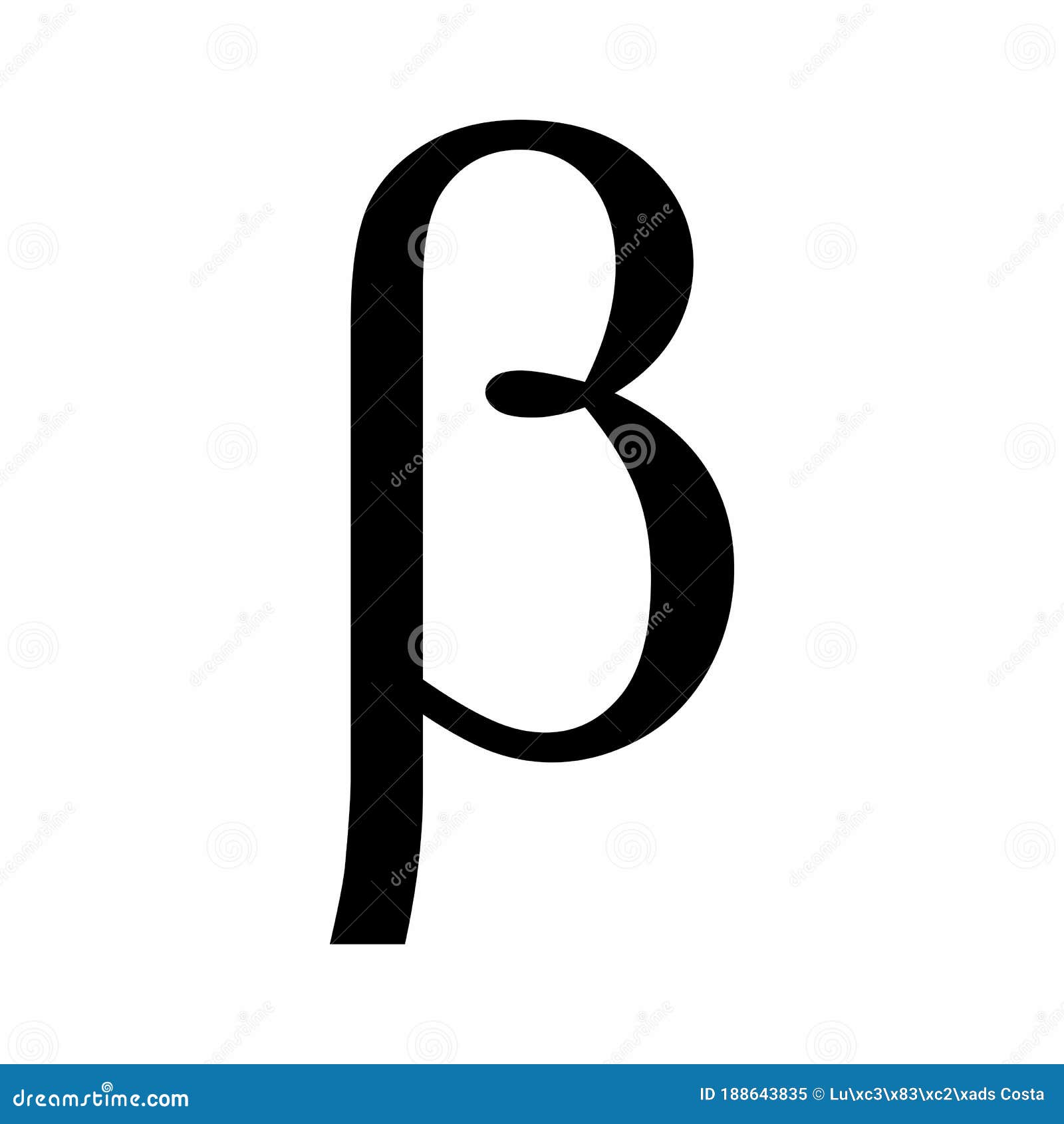 Beta Symbol In Gold (3d) Stock Photo | CartoonDealer.com #3787278