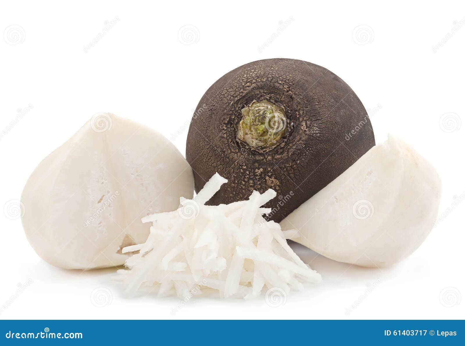 Black big radish grated stock image. Image of slice, white - 61403717