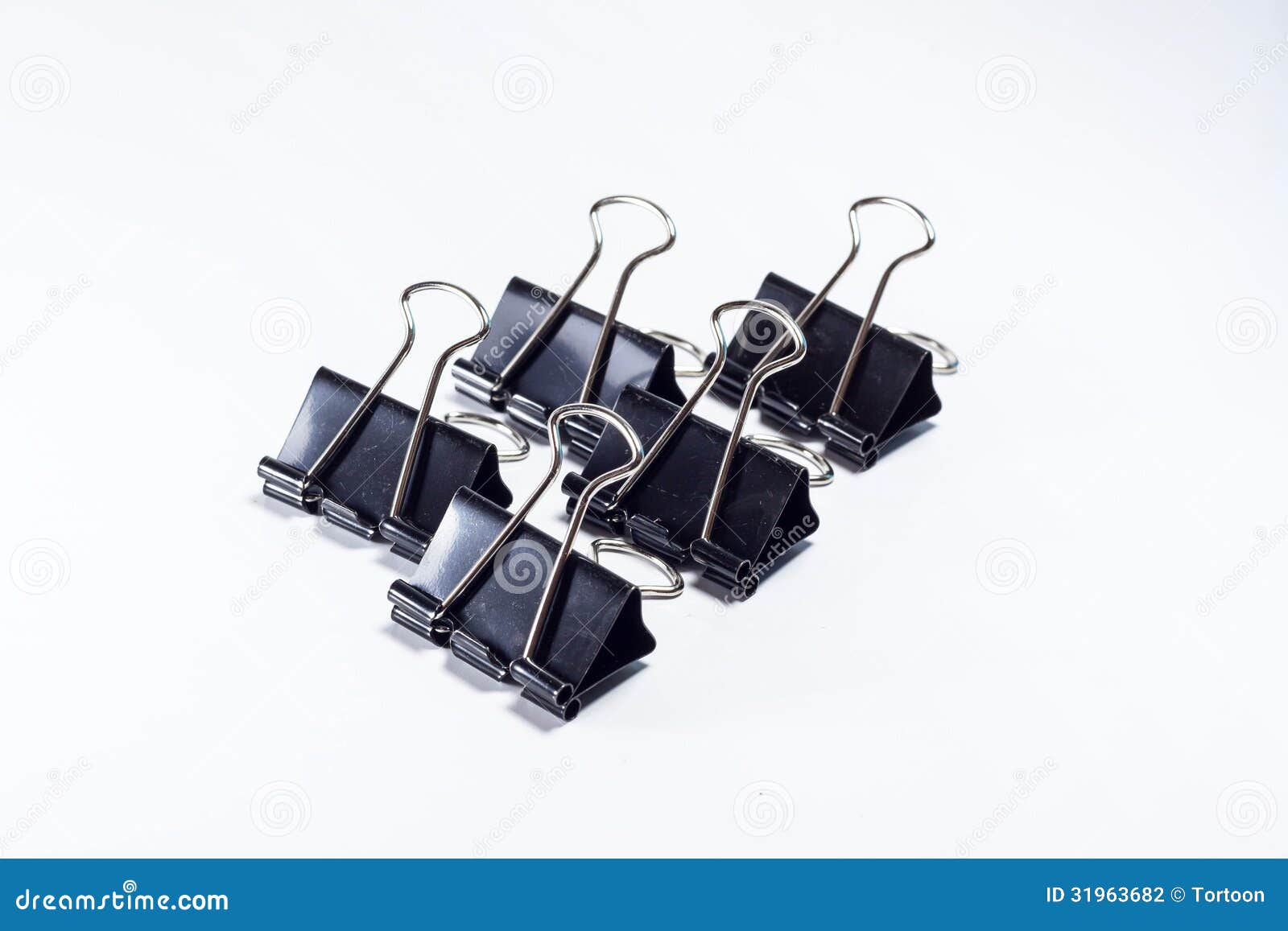 Black binder clip isolated stock photo. Image of board - 31963682