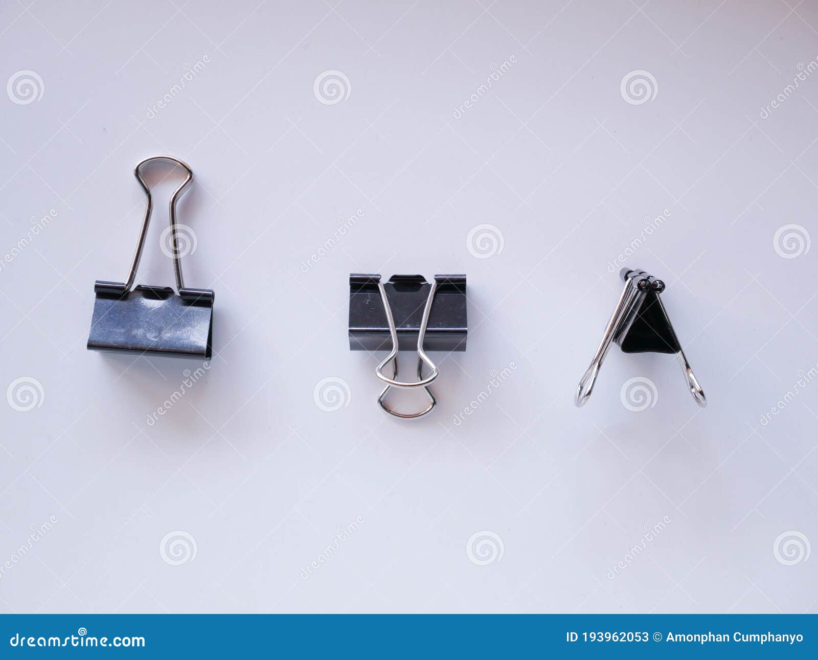 Black Binder Clip on Background Stock Image - Image of binder, school ...