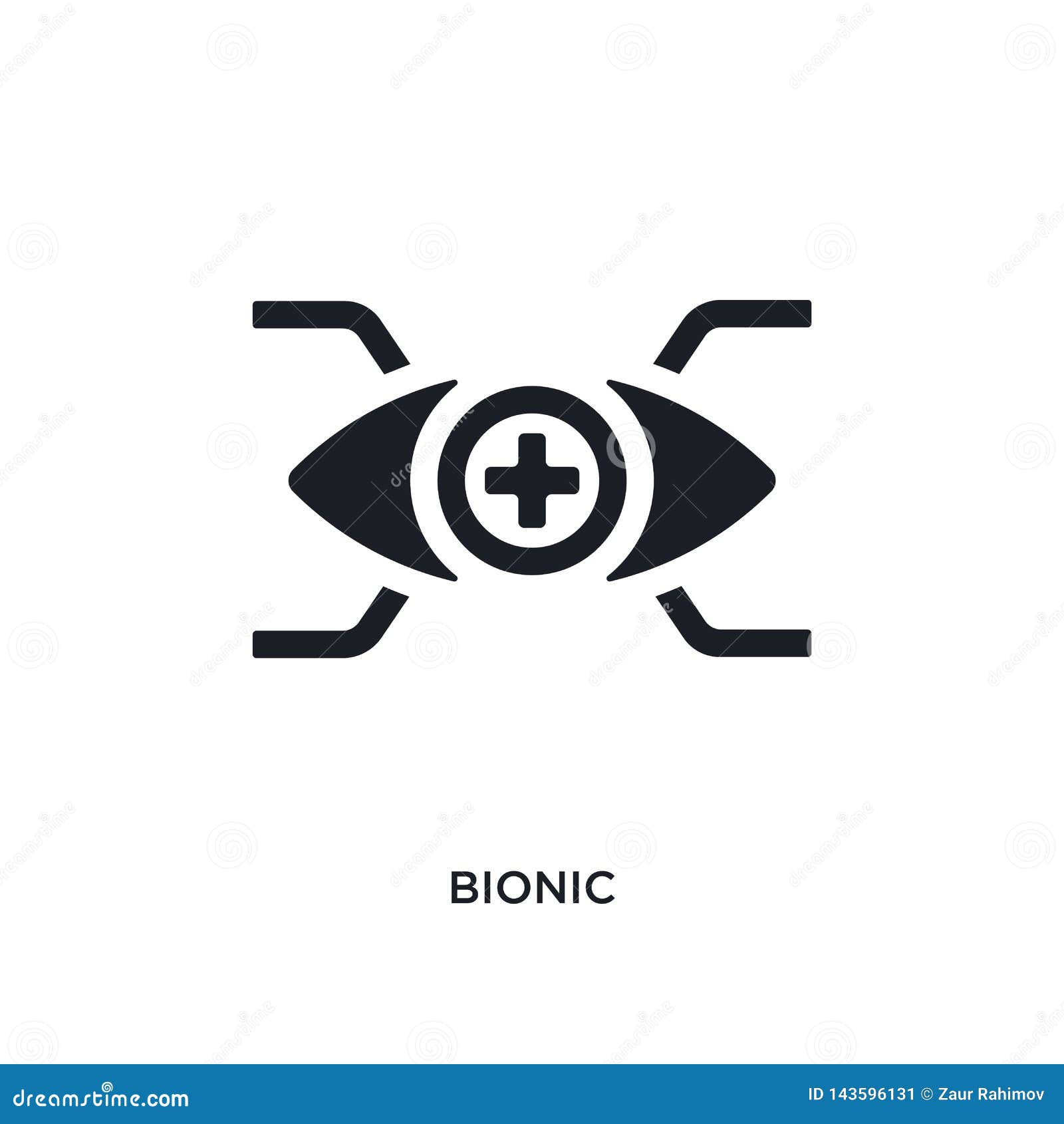 Bionic Eye Isolated Icon. Simple Element Illustration From Artificial ...