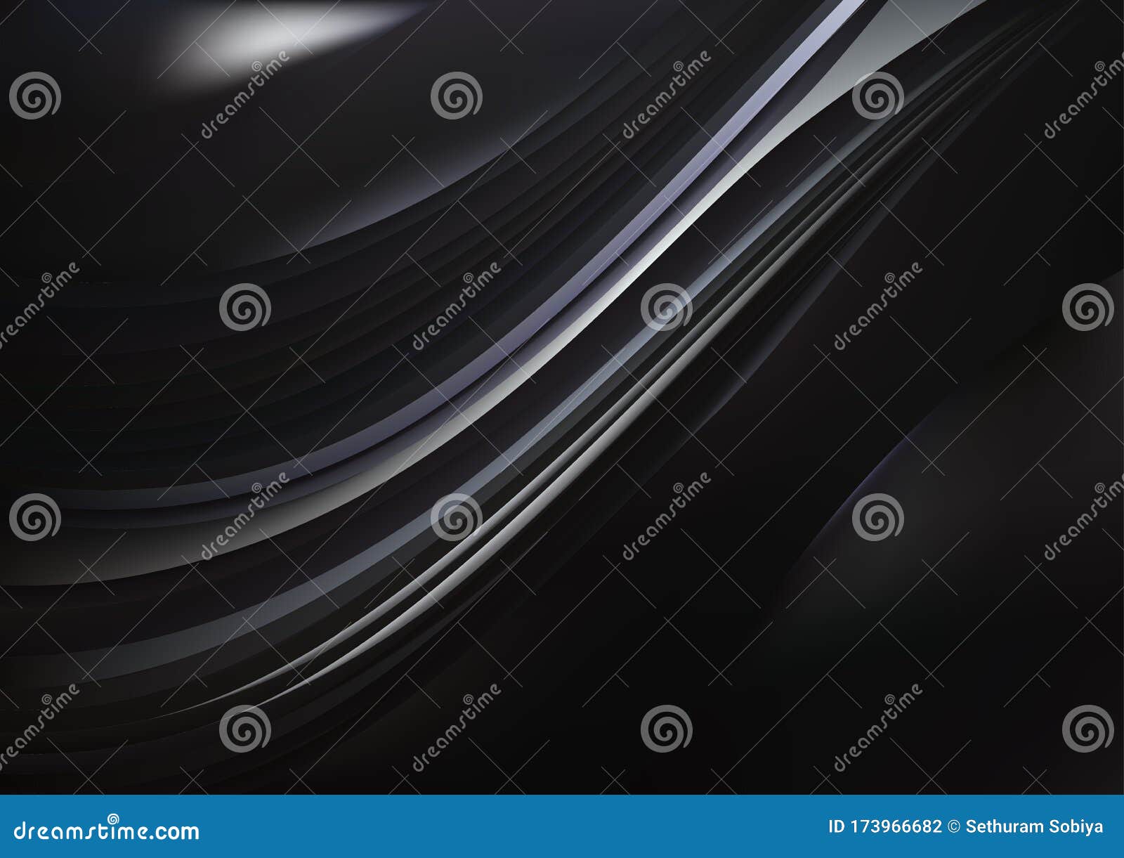Black Black and White Futuristic Background Vector Illustration Design ...
