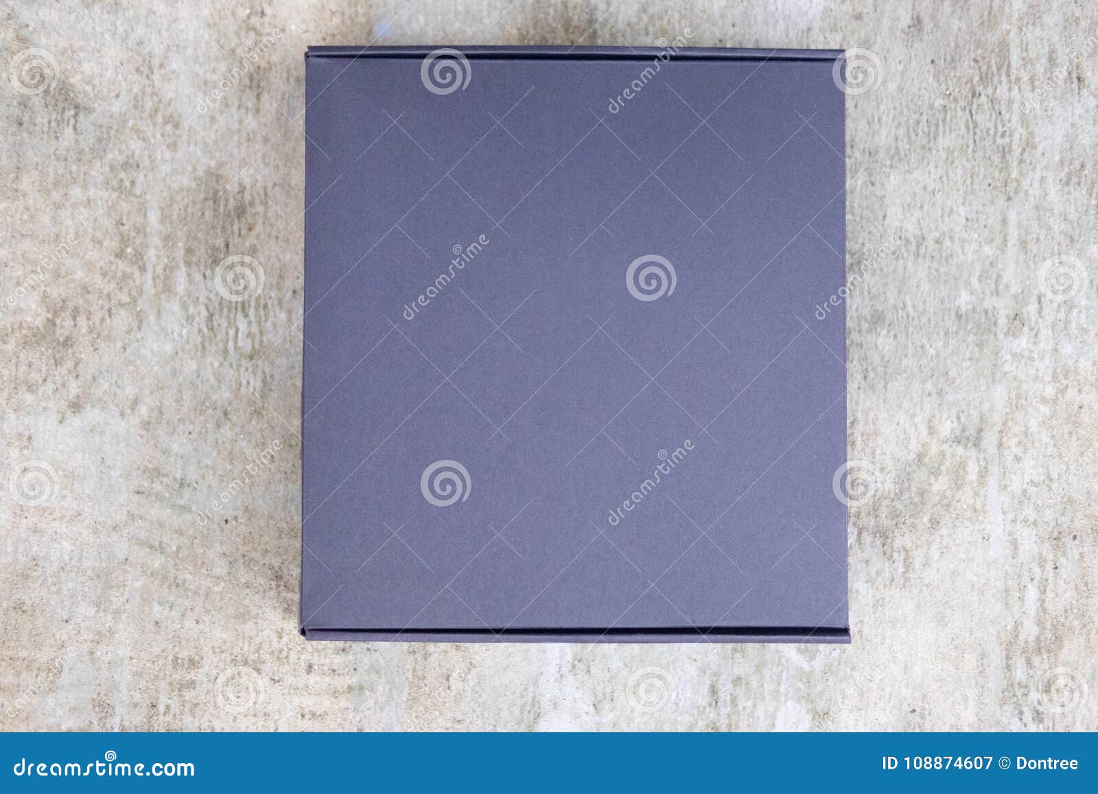 Black Blank Cardboard Box Package Stock Image - Image of container ...