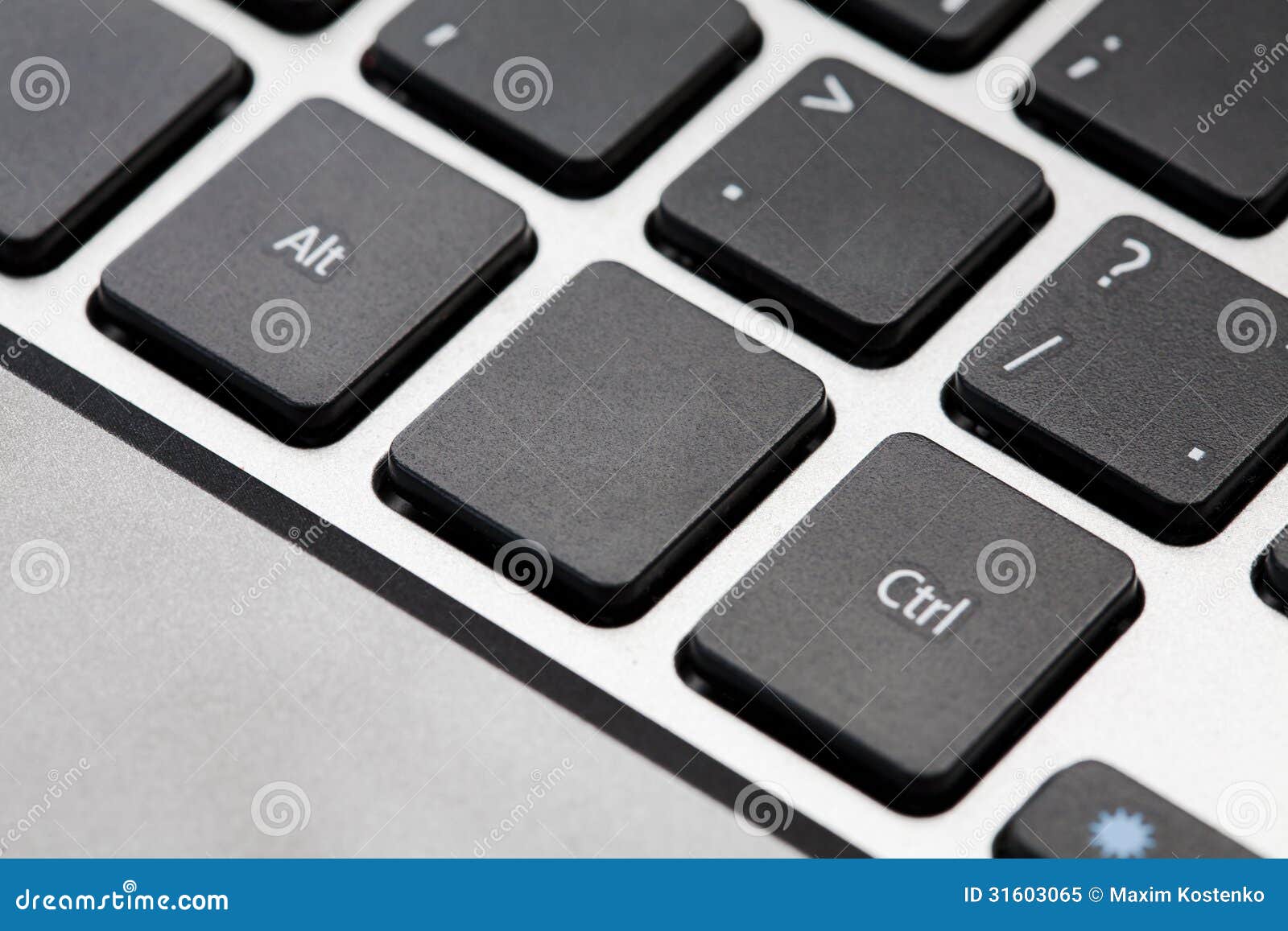 Black Blank Computer Keyboard Stock Image - Image of empty, copy: 31603065