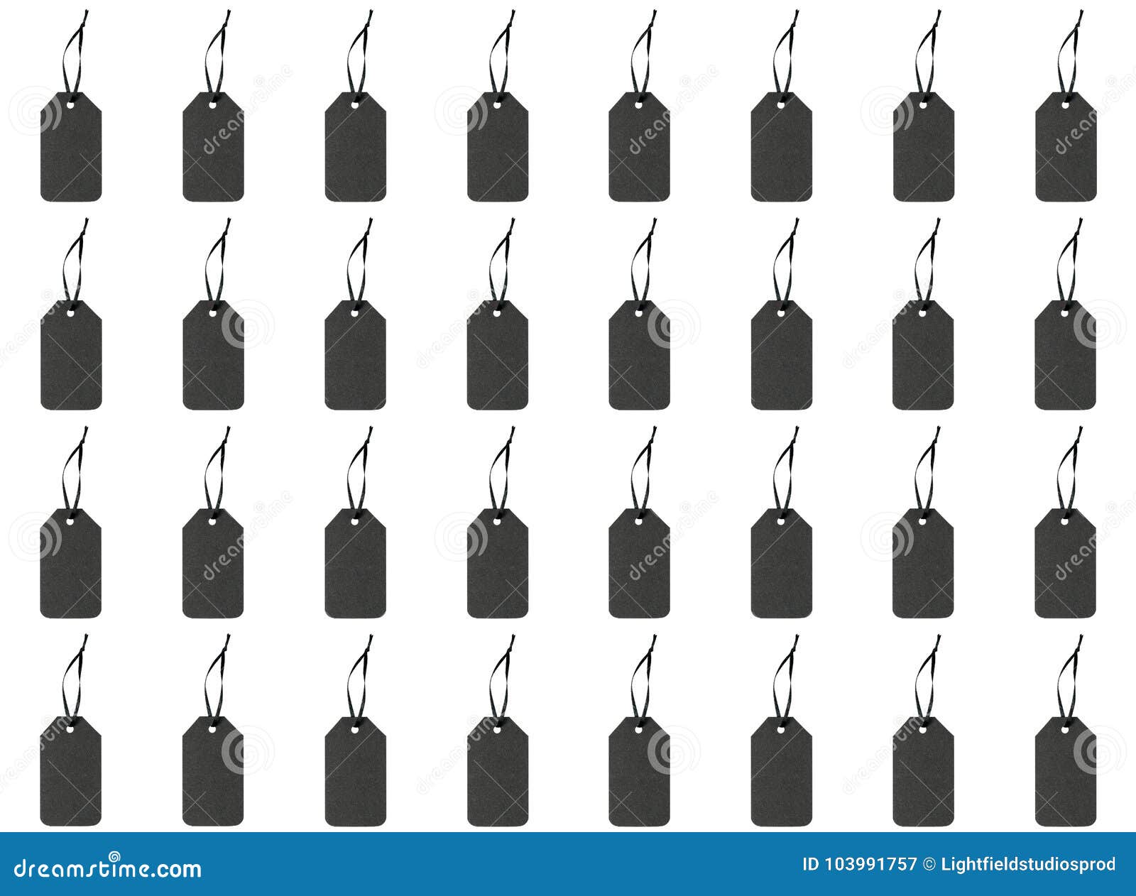 Black blank tags stock image. Image of announcement - 103991757