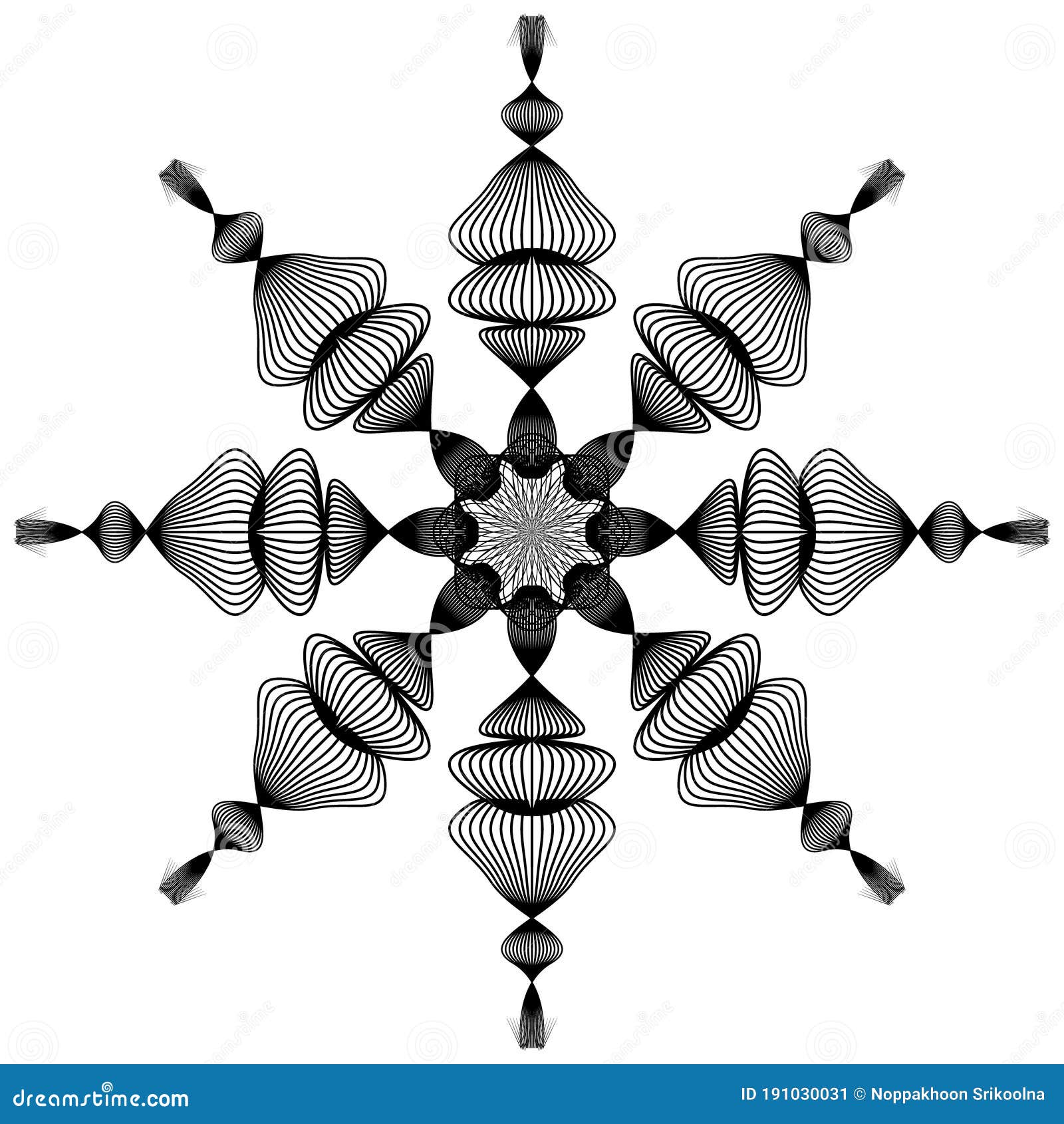 Black Blend Line Circular Pattern Abstract Background Design by Vector ...