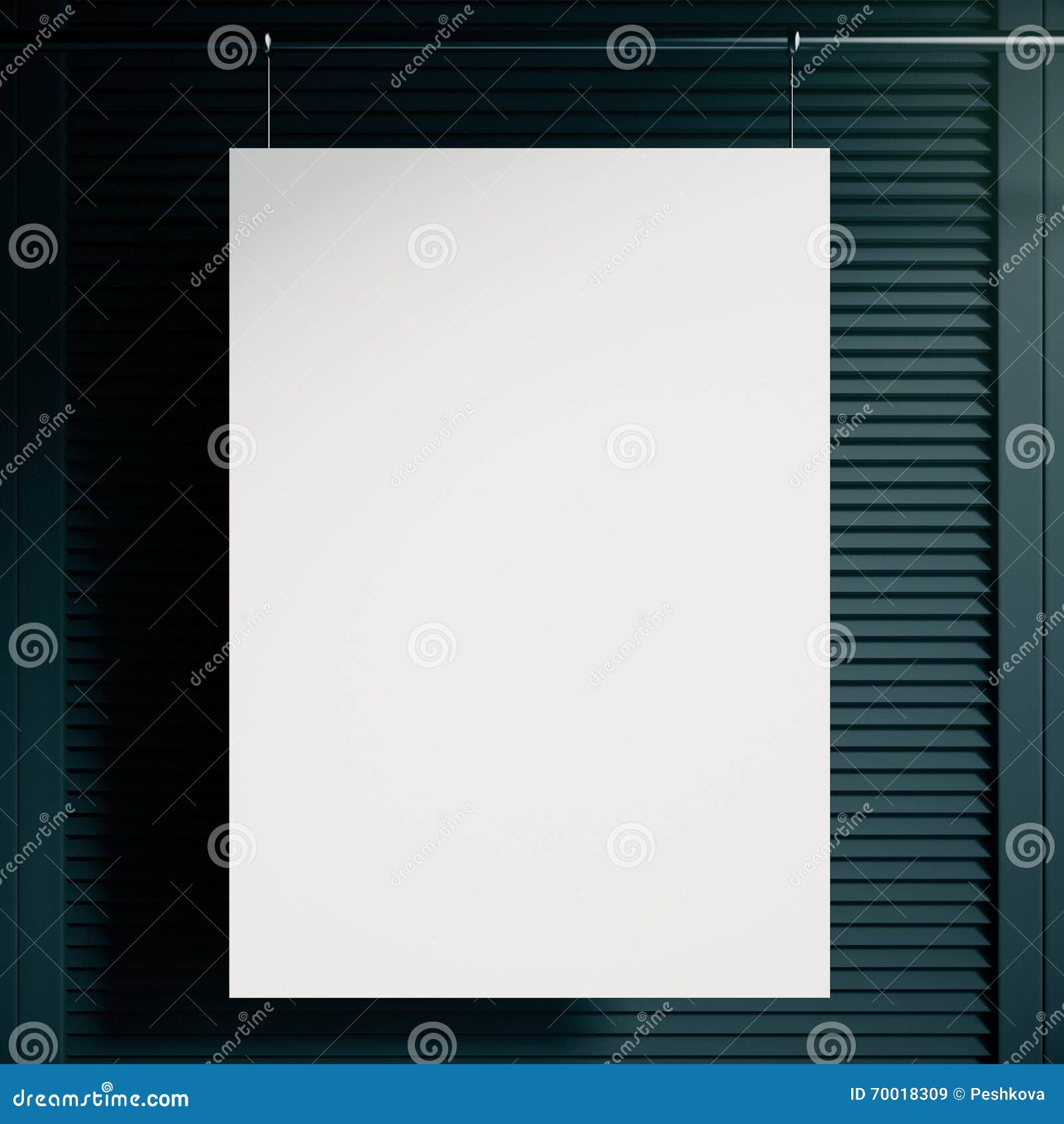 Black blinds and poster stock illustration. Illustration of abstract ...