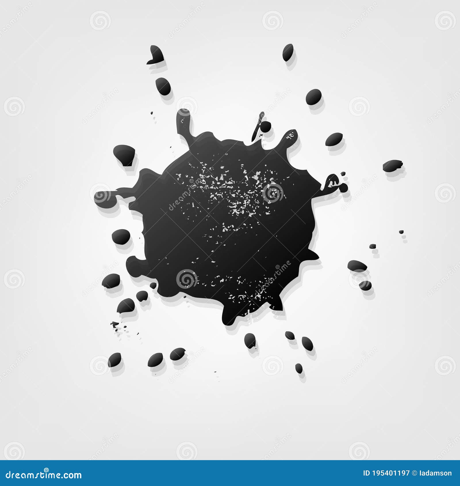Black Blob Alien Monsters Cartoon Vector | CartoonDealer.com #24584459