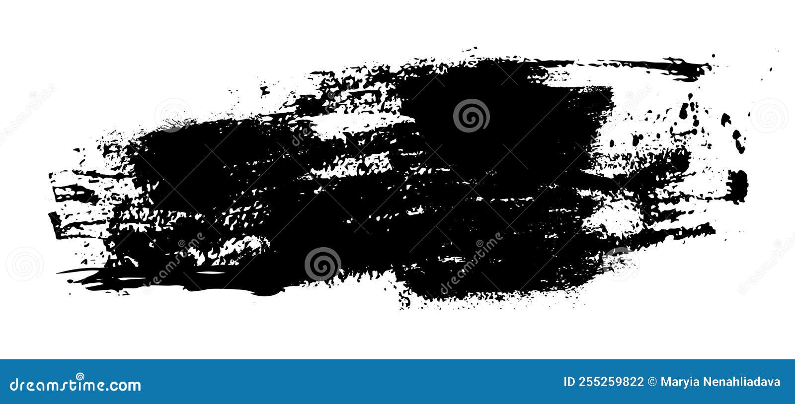 Black Blob Object On White Background Vector Illustration Stock Vector