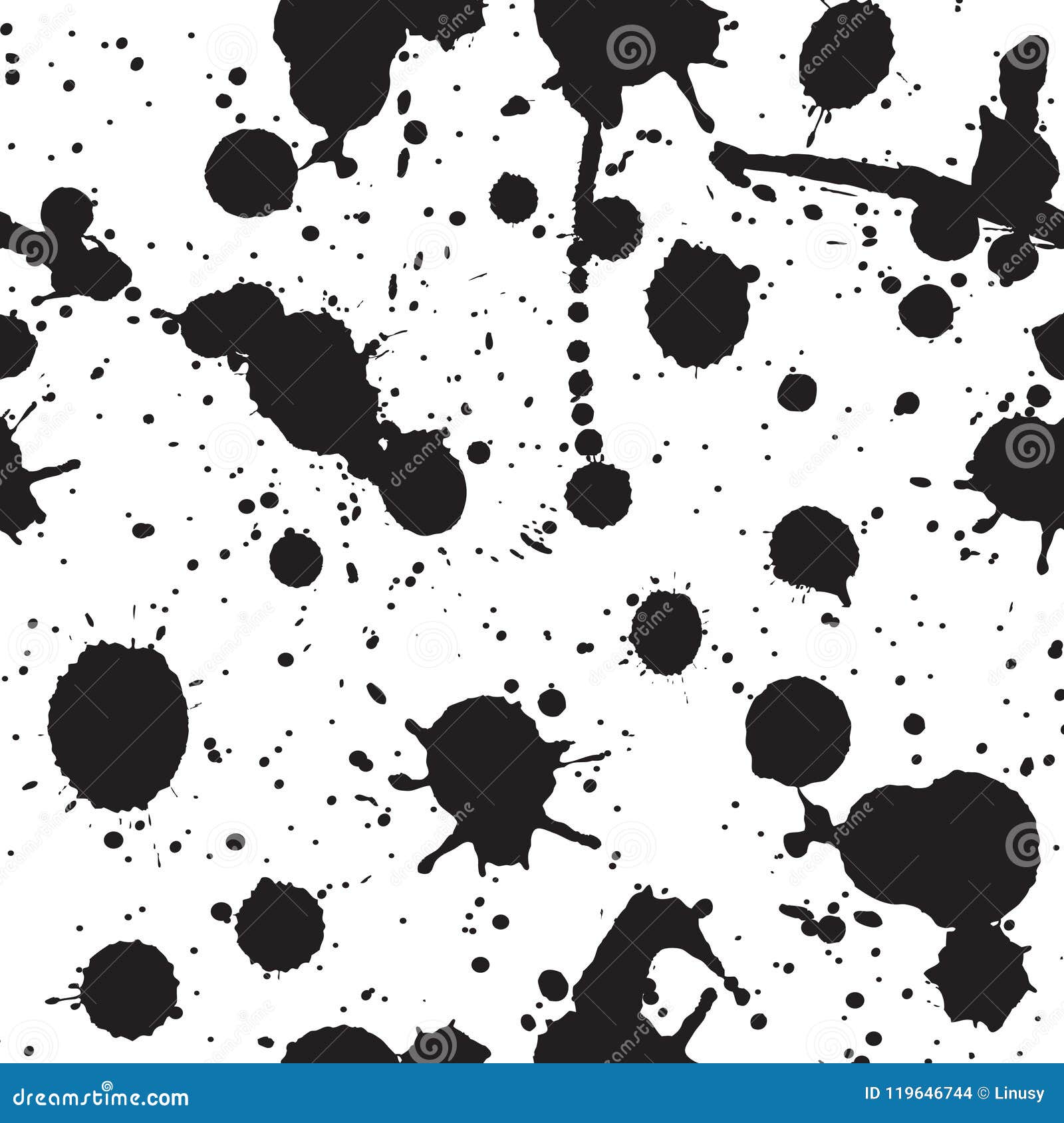 Black Blobs Stock Vector Illustration Of Drop Graphic 119646744
