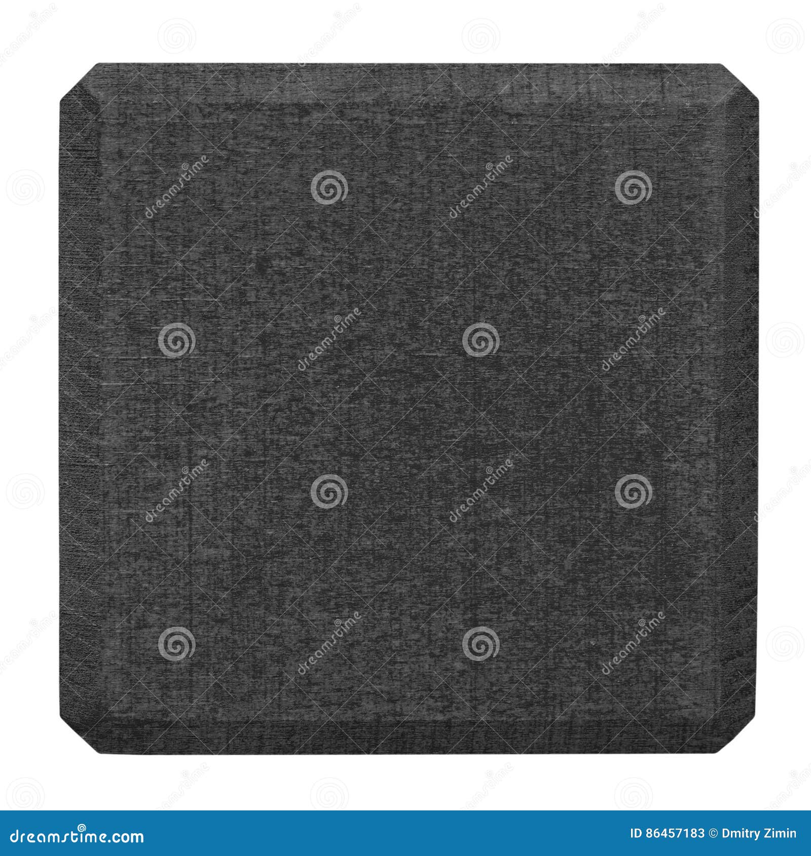 Black block on white stock image. Image of blank, cube - 86457183