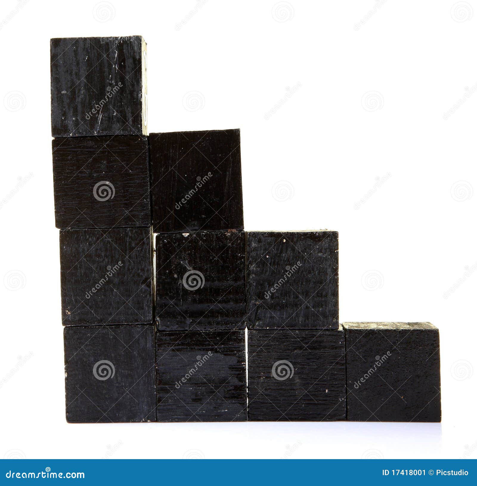 Black blocks stock image. Image of shot, white, still - 17418001