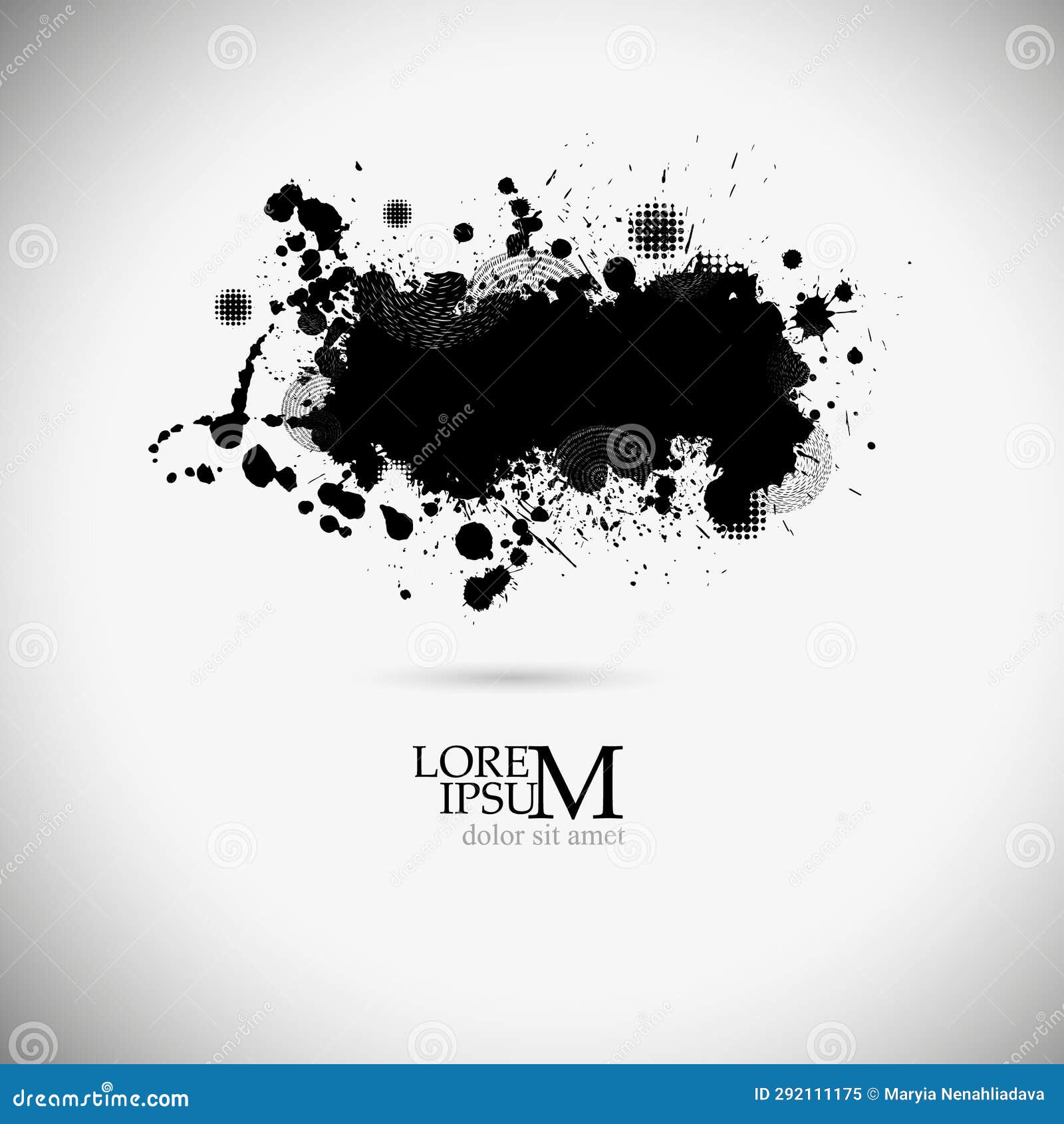Abstract Black Blot Object. Hand Drawing. Not AI. Vector Illustration ...