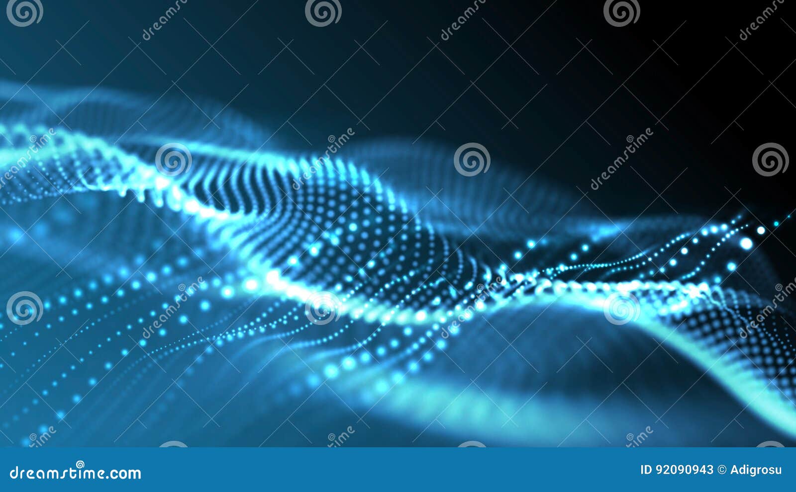 Black and Blue Abstract Fantasy Technology Background. Stock ...