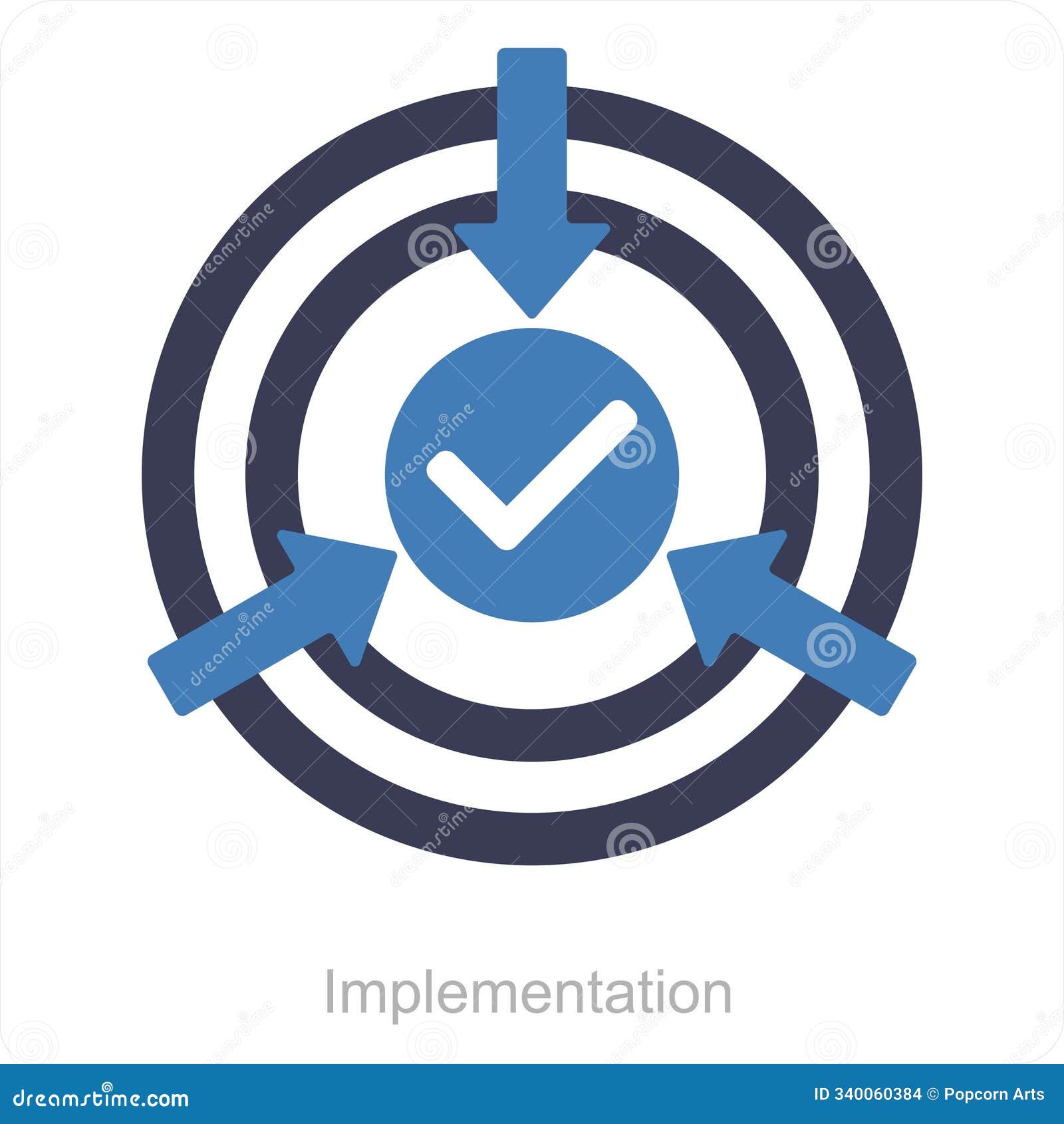Implementation stock illustration. Illustration of business - 340060384